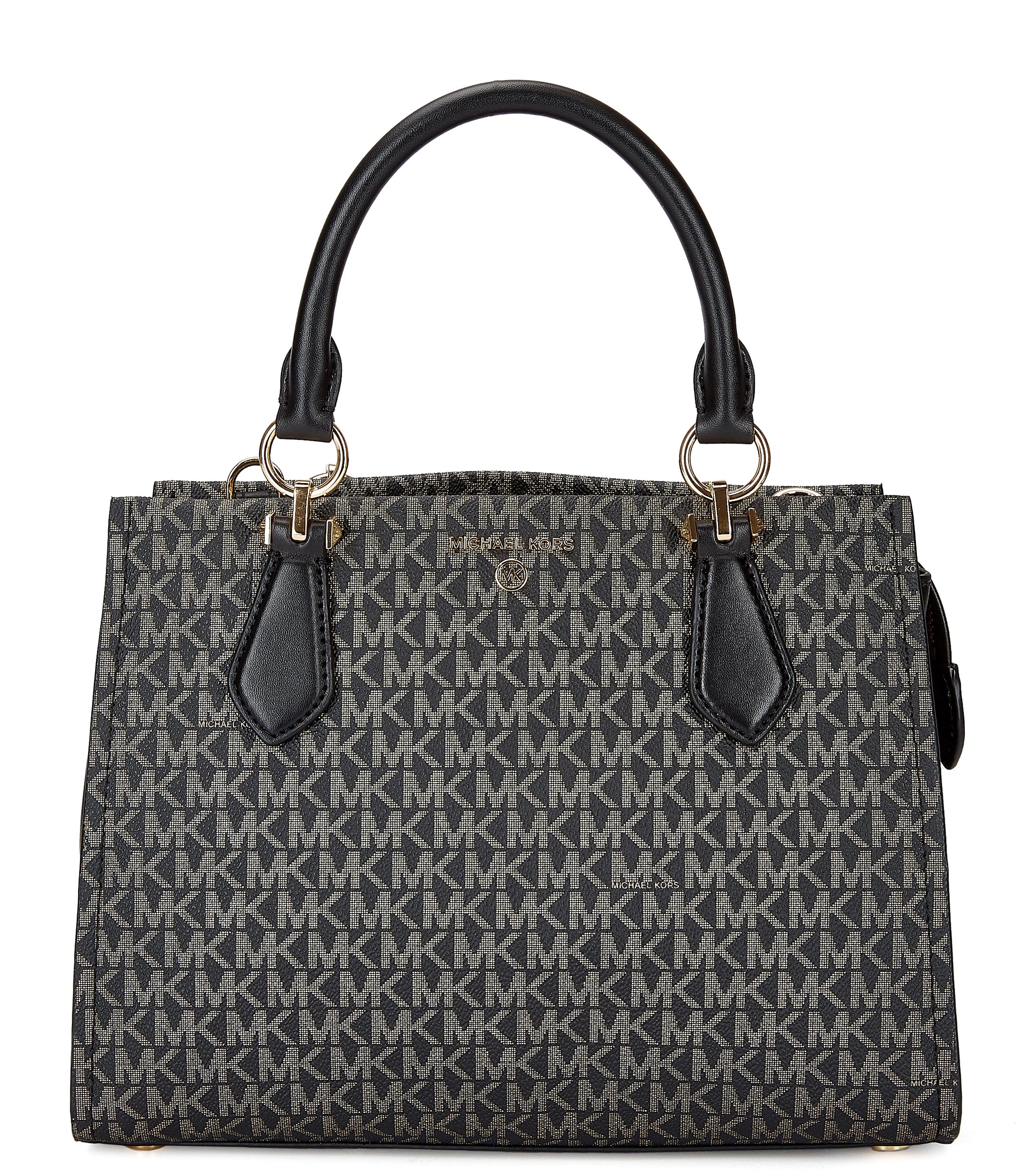 Michael Kors: Bolso satchel negro Marilyn monogram Mujer | El Palacio ...