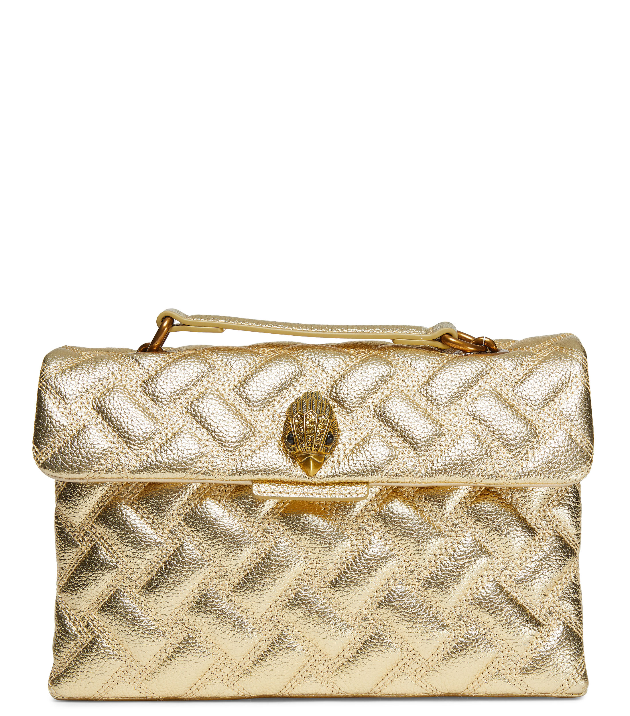Kurt Geiger Bolso Shoulder Dorado Kensington Drench en piel Mujer - El ...