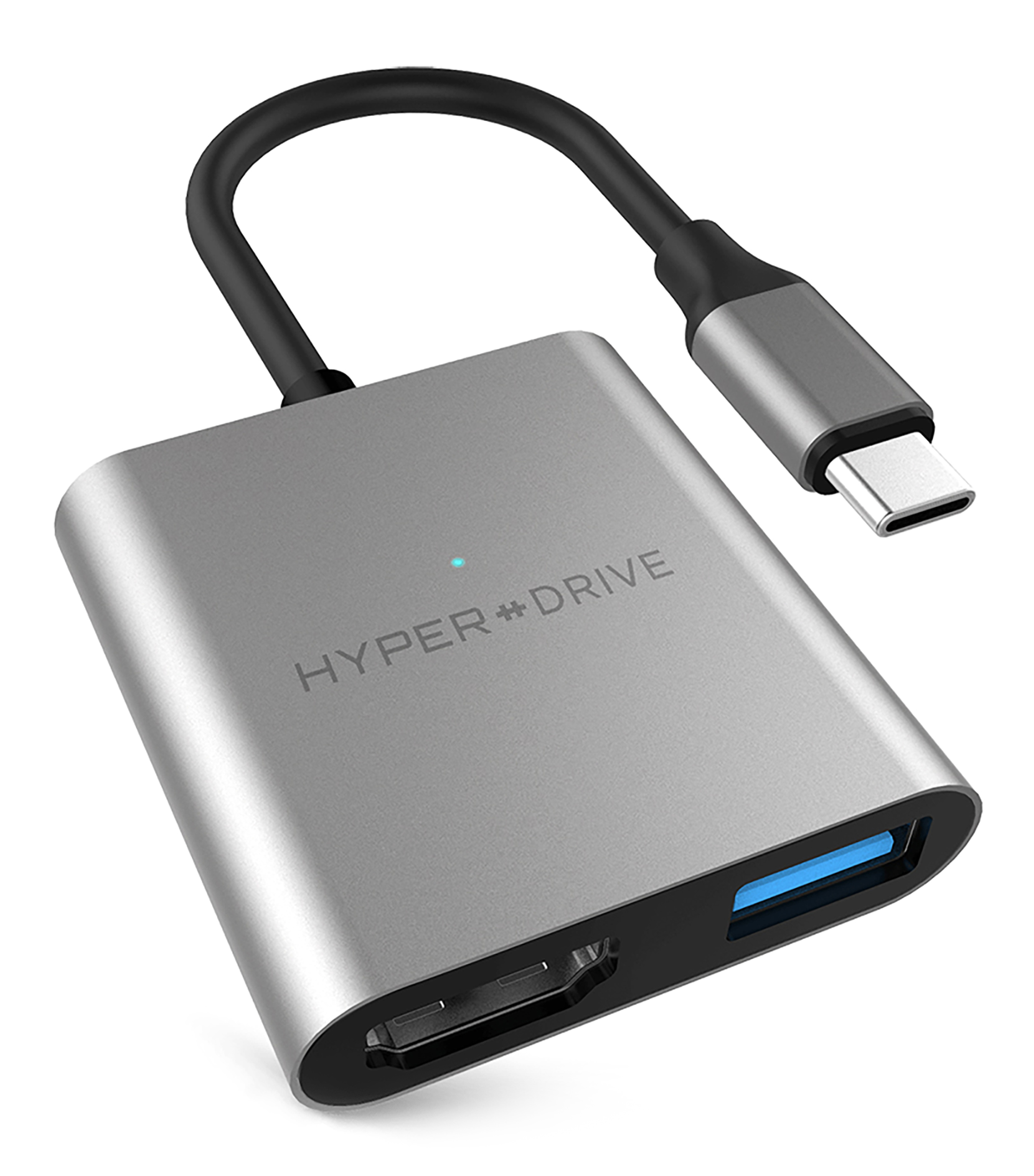 Hyperx Adaptador USB-C Hub 3 en 1 HyperDrive, Gris - El Palacio de Hierro