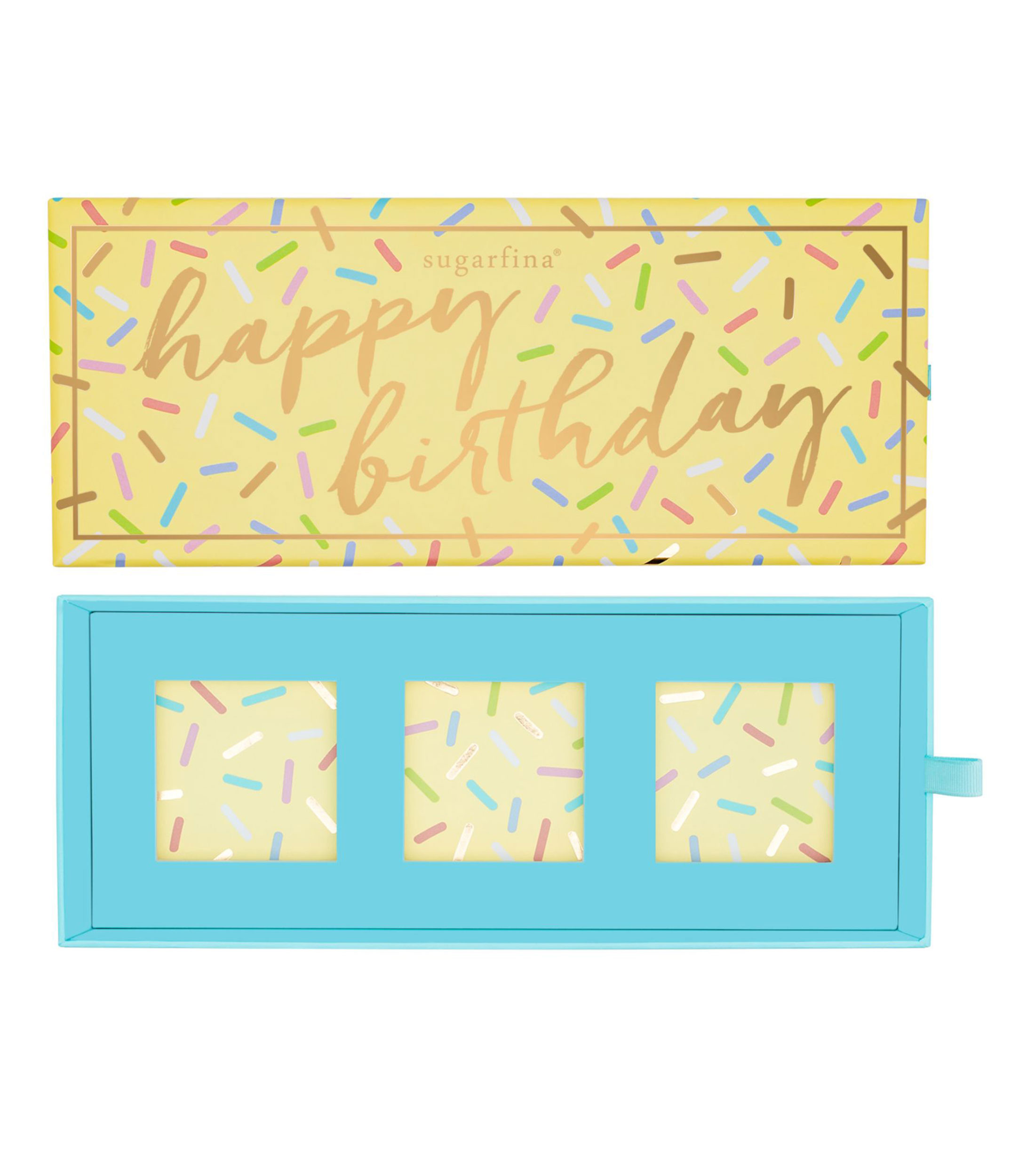 Sugarfina: Caja de caramelo de 3 piezas Happy Birthday, 260 g | El ...