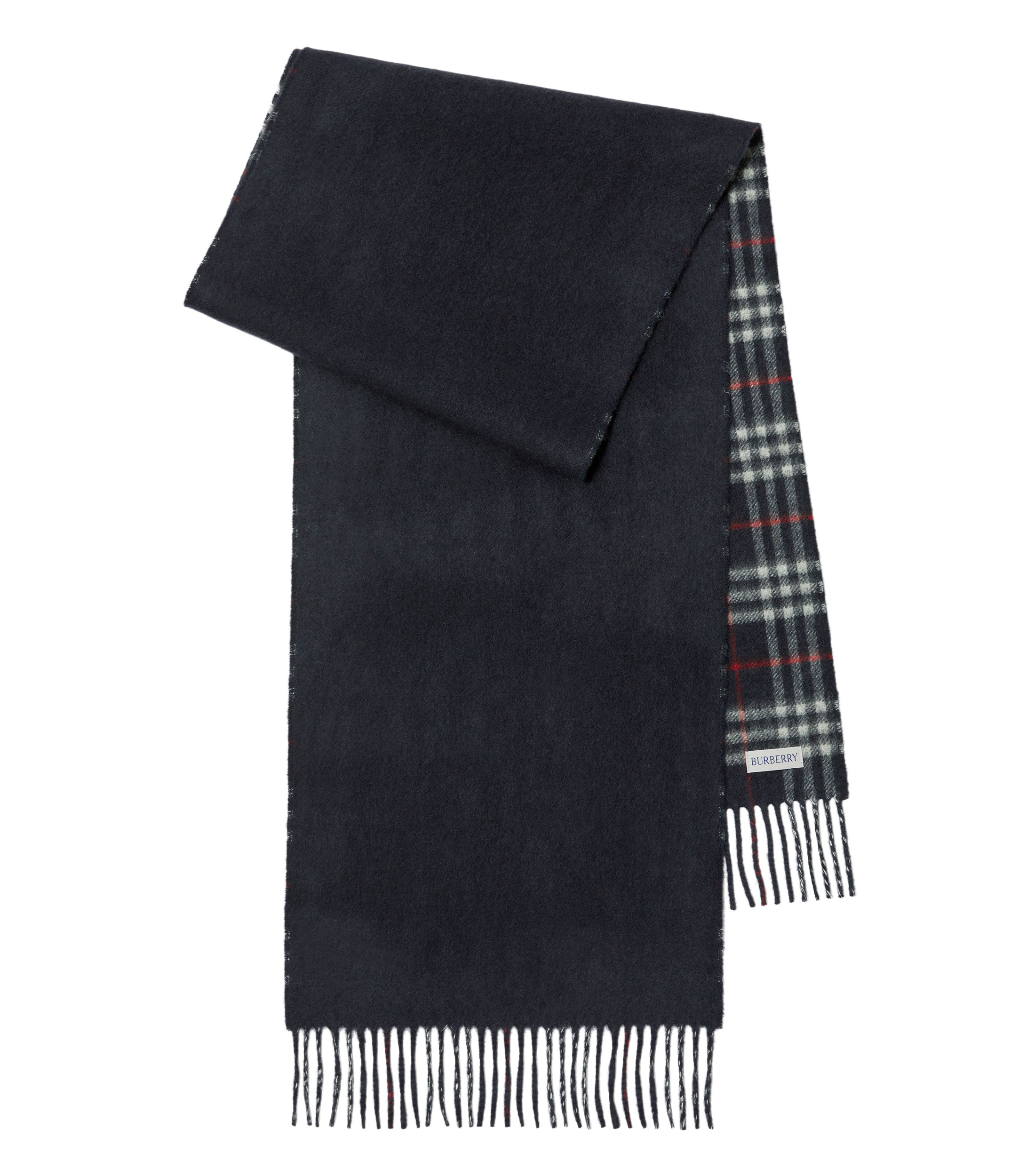 Burberry: Bufanda reversible azul marino Unisex | El Palacio de Hierro
