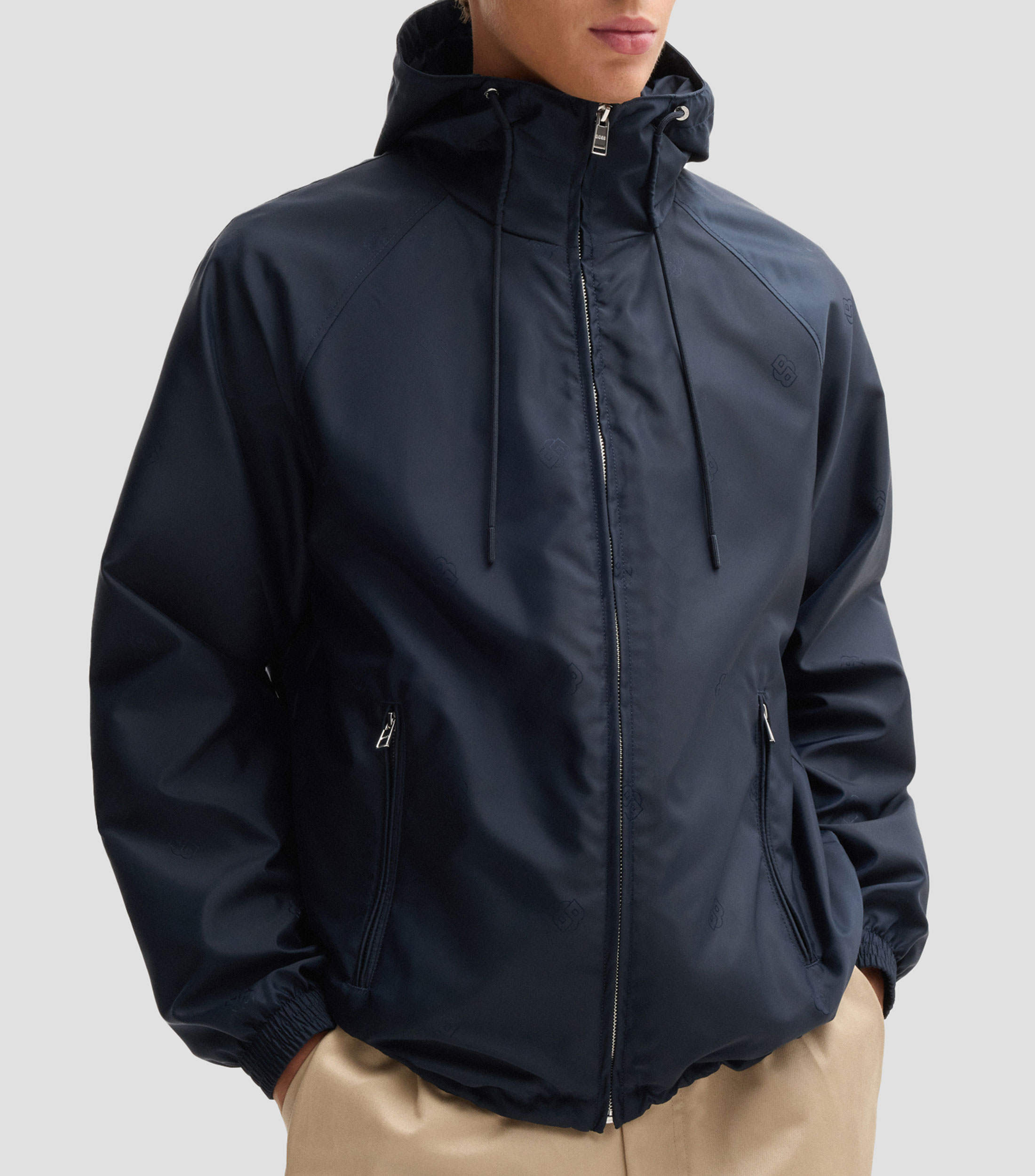 Hugo Boss | Chamarra Boss con capucha y resistente al agua Hombre | El ...