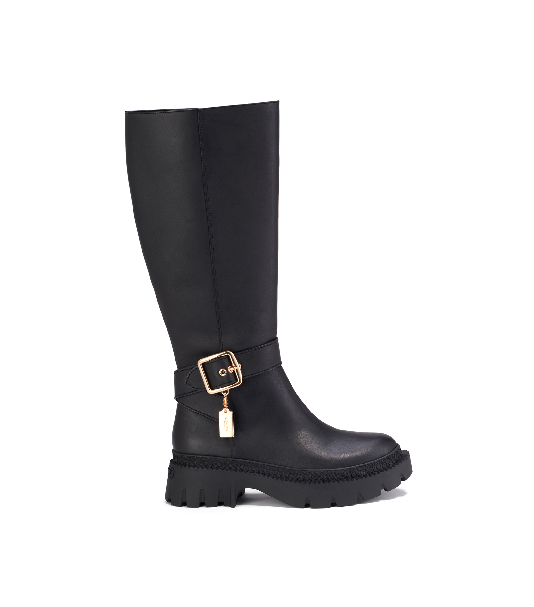 COACH Botas largas James con tacón medio Mujer - El Palacio de Hierro