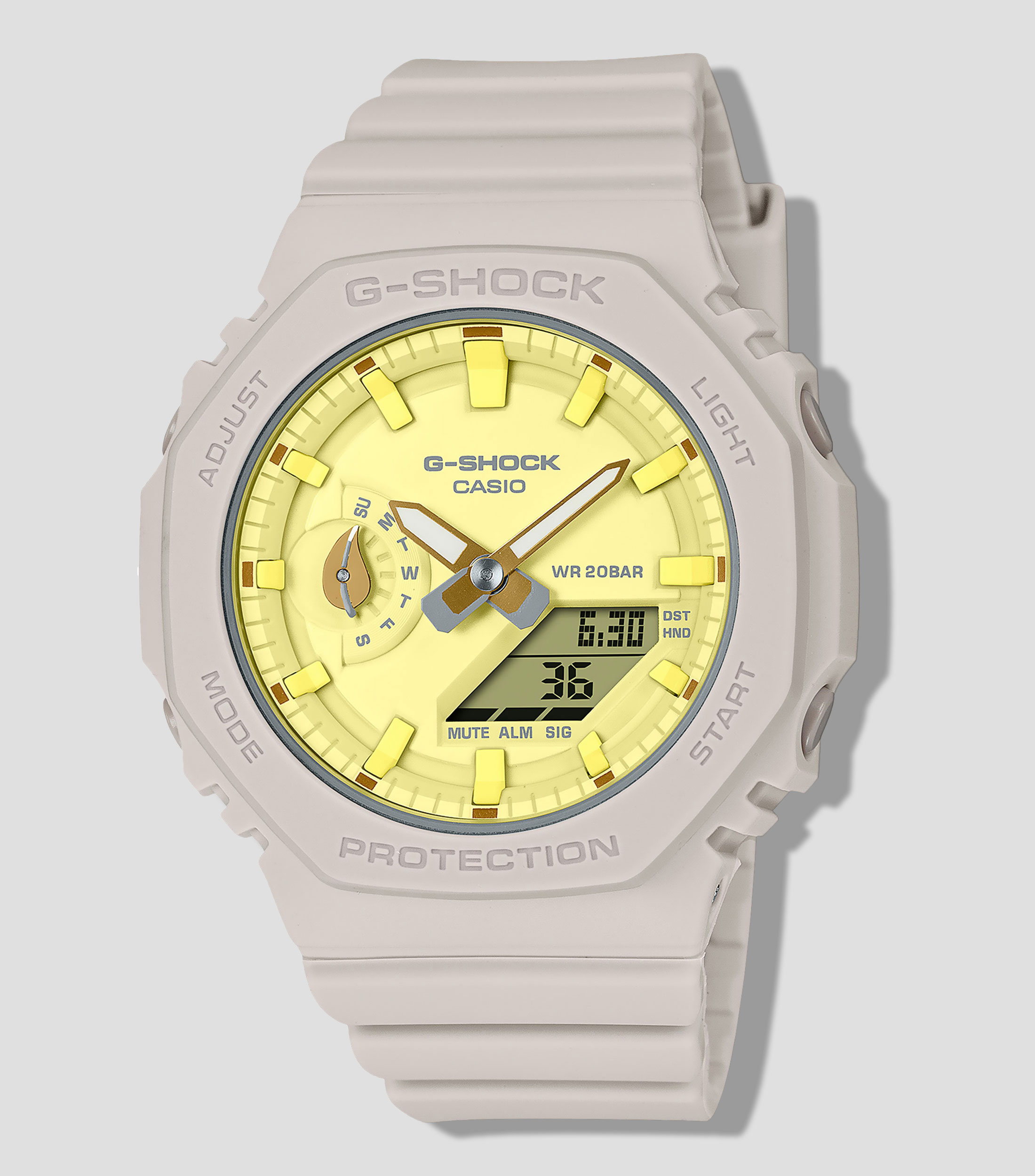 Casio: Reloj para Mujer G-Shock casual blanco, amarillo | El Palacio de ...
