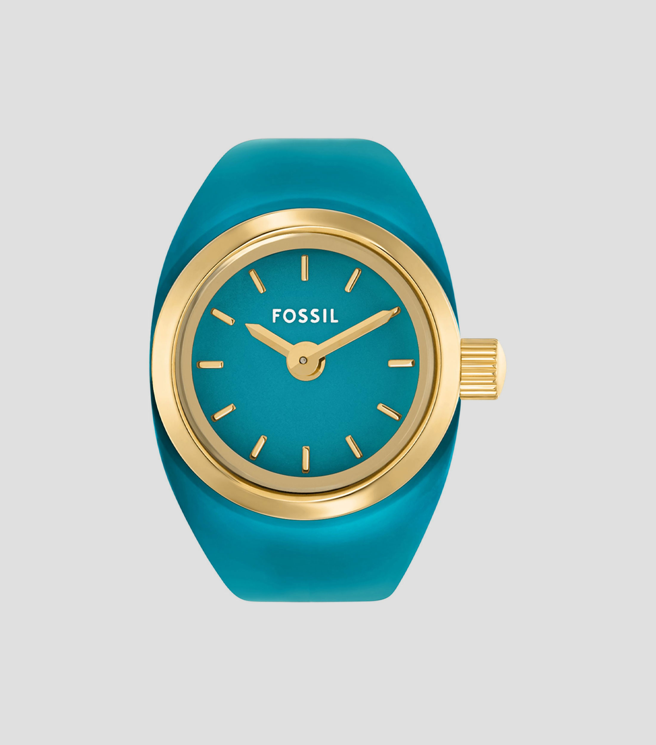 Fossil Reloj Anillo para Mujer Casual Azul, Dorado |El Palacio de Hierro