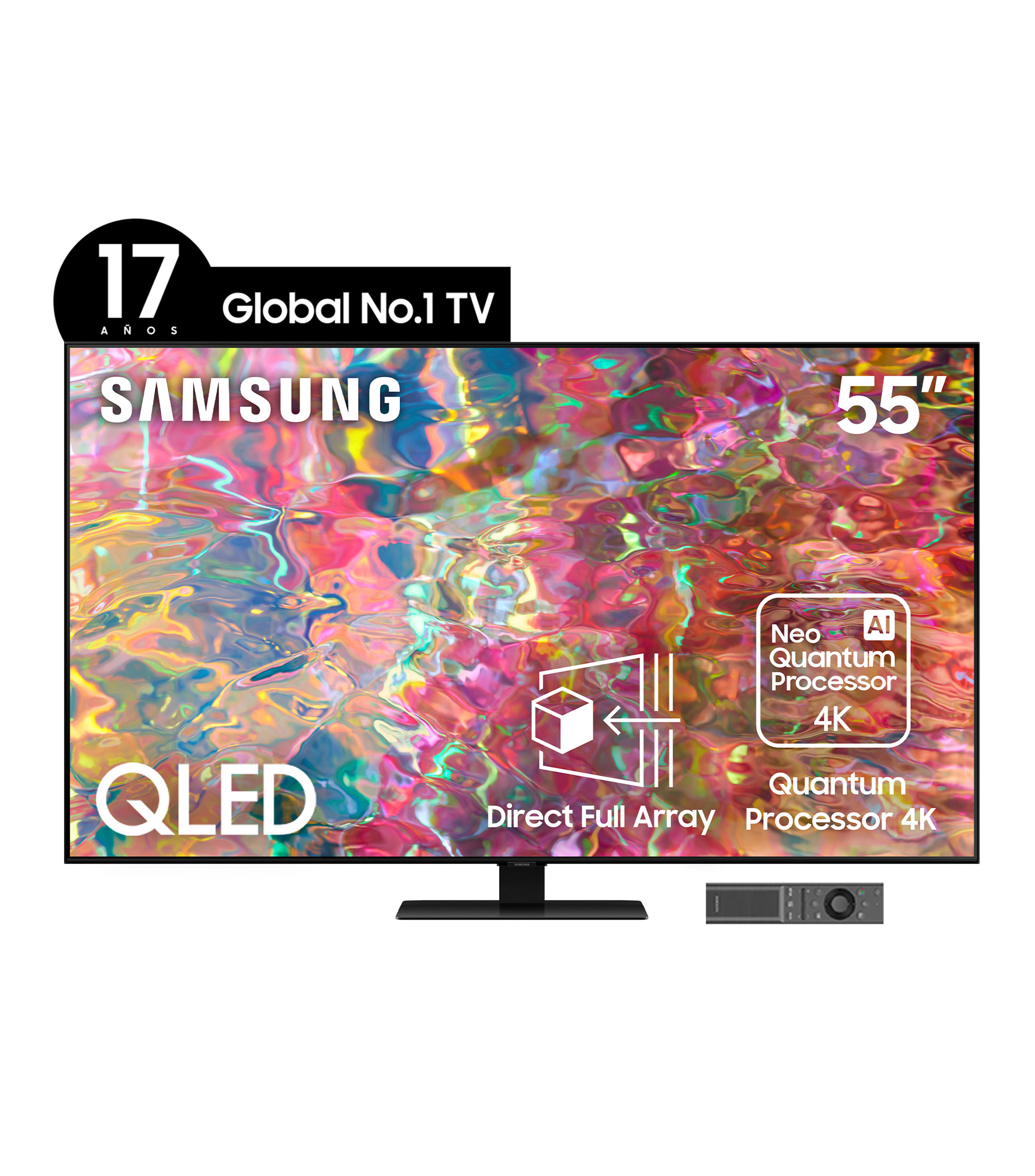 Samsung: Pantalla Samsung 55 Pulgadas Plana QLED 4K QN55Q80BAFXZX | El ...