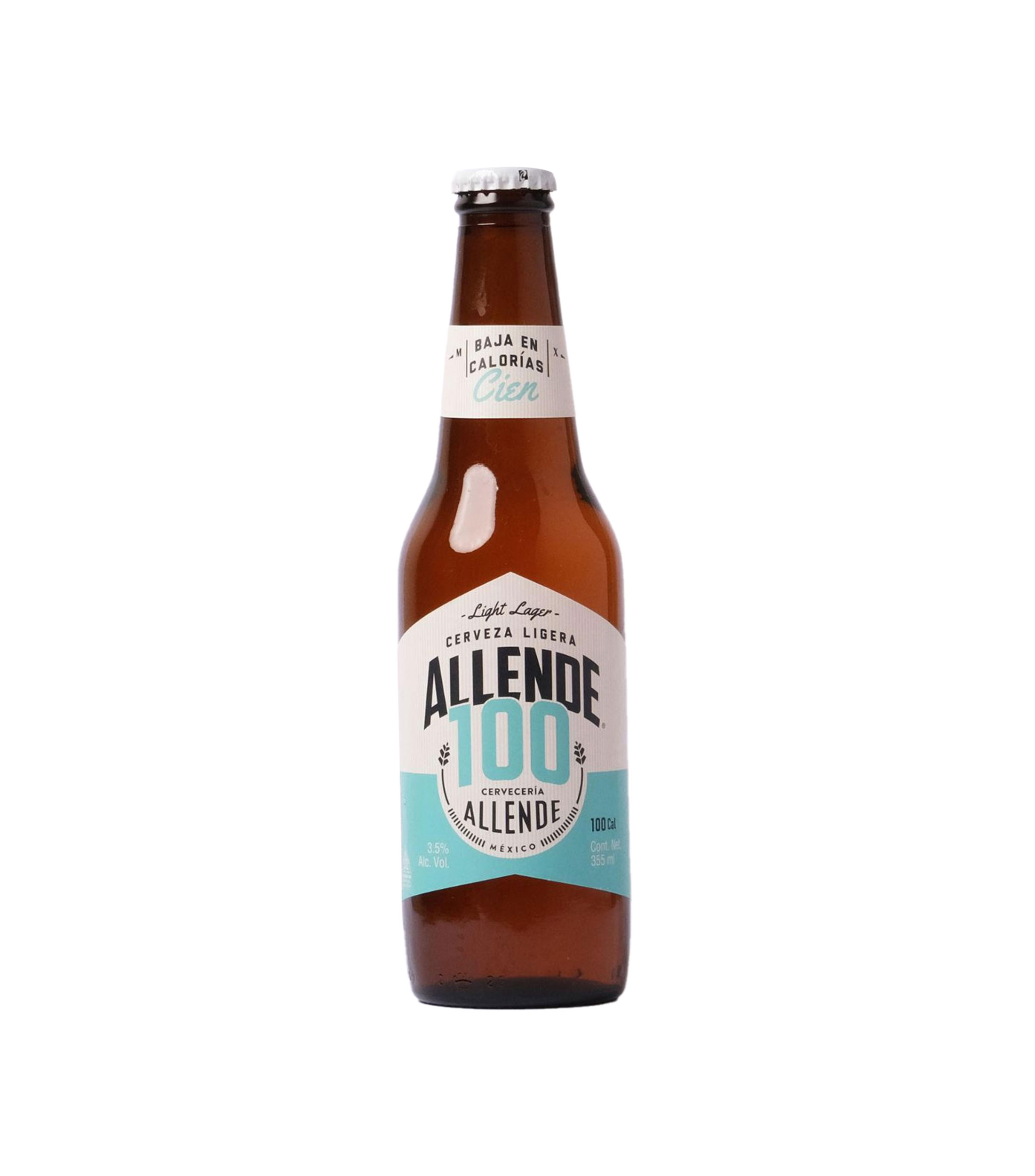 Allende Cerveza Light Lager 100, 355 ml - El Palacio de Hierro