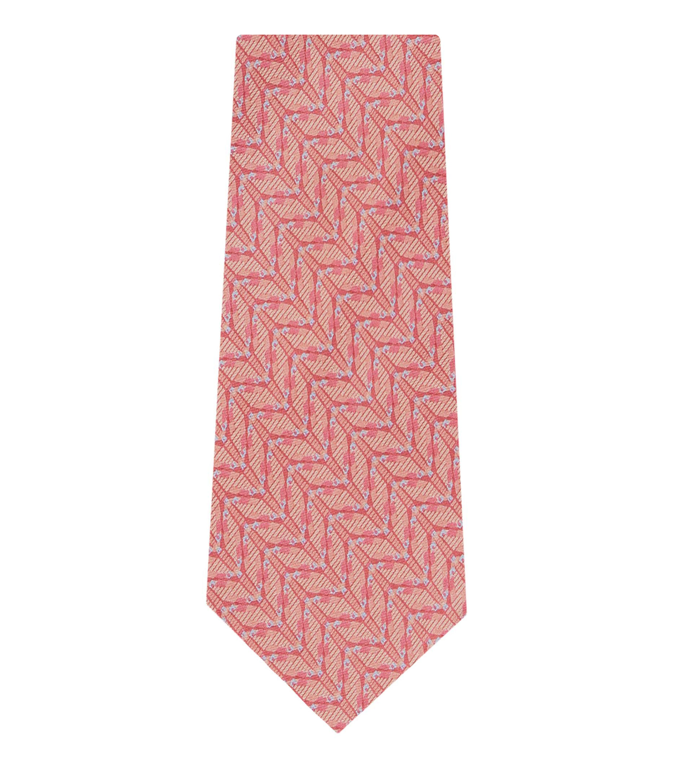 Pineda Covalin Corbata ancha en seda coral con monogram - El Palacio de ...