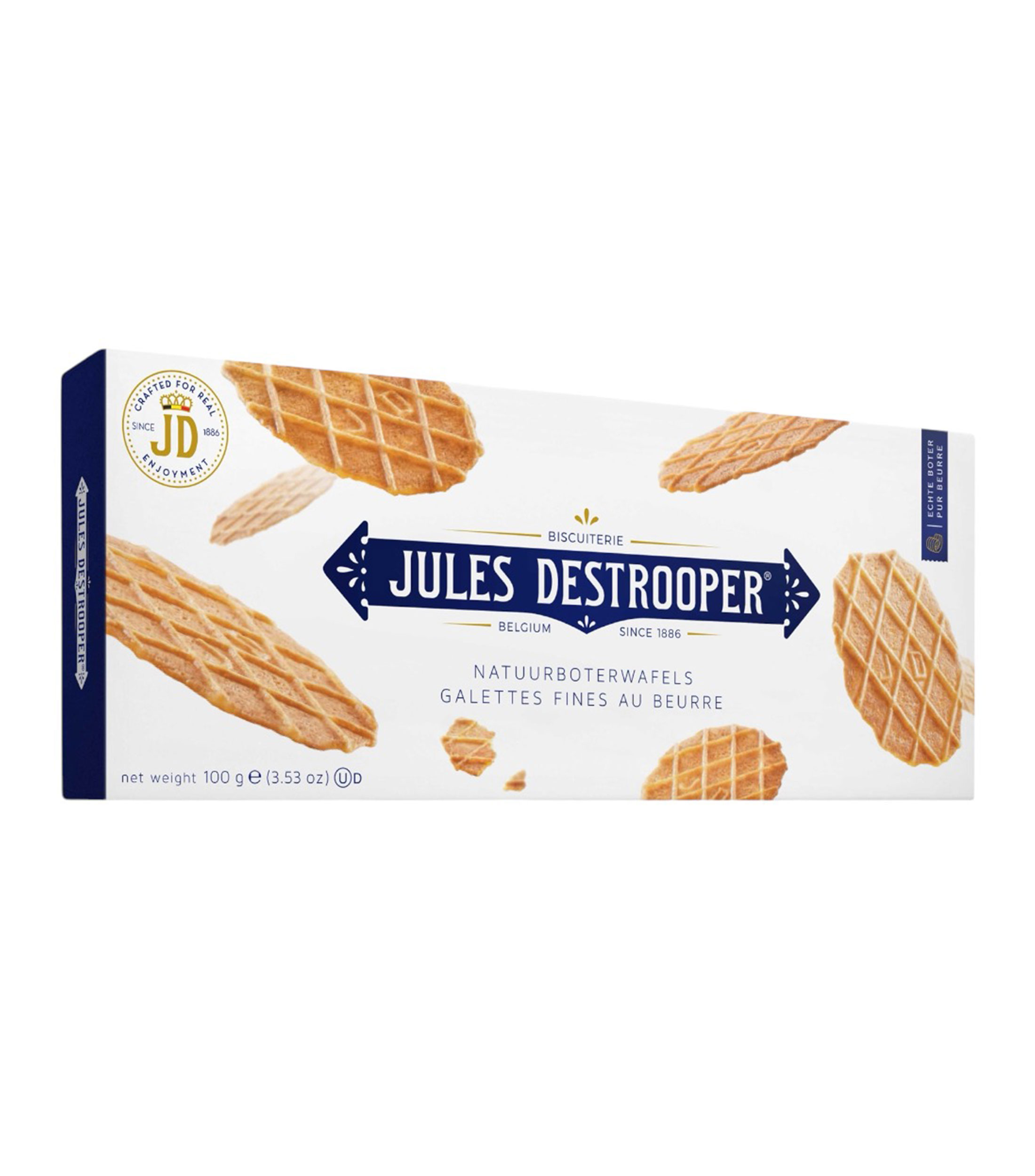 Jules Destrooper Wafles Crujientes de Mantequilla, 100 g - El Palacio ...