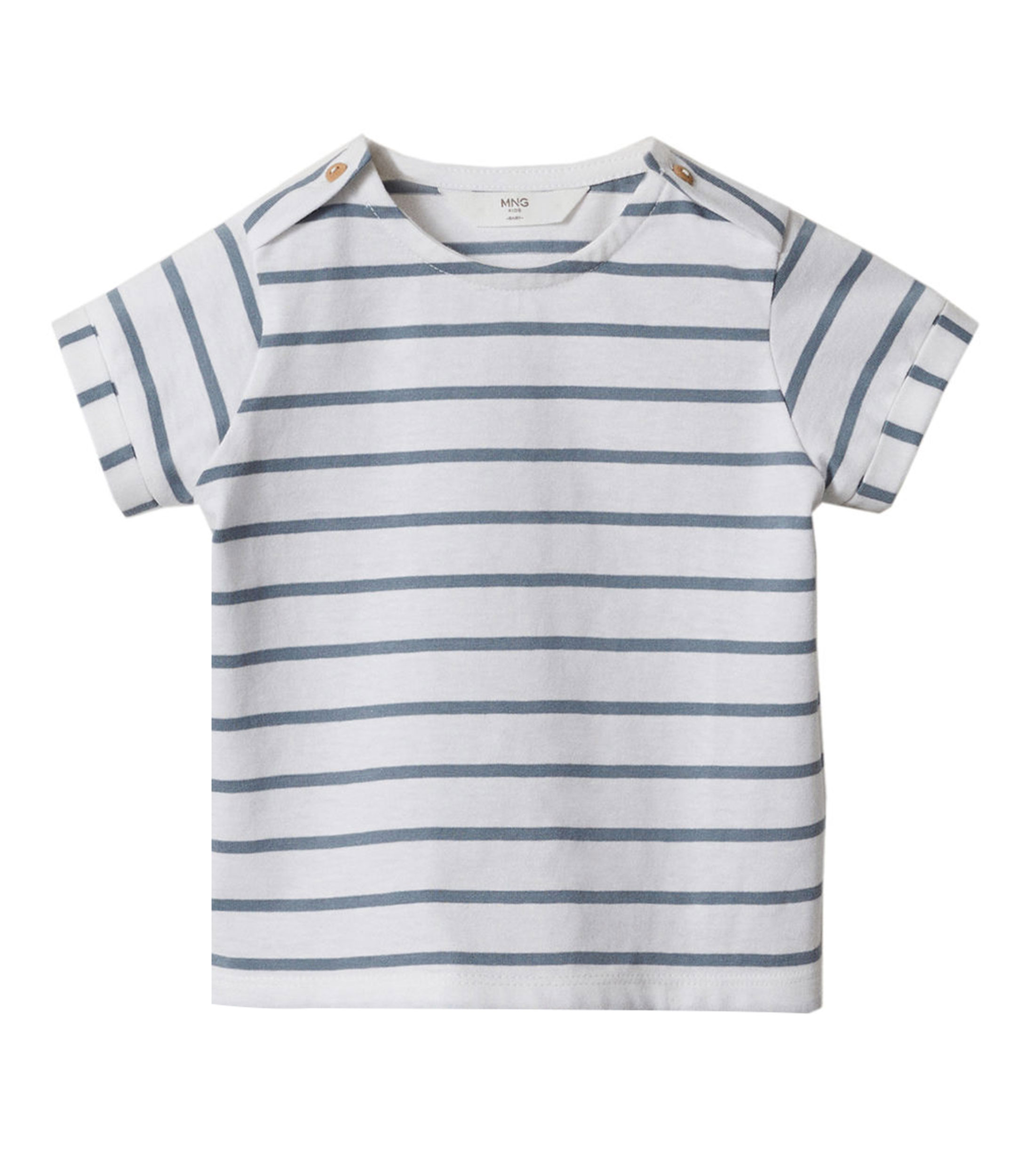 Playera Mango de corte recto en tejido de punto, cuello redondo, manga ...