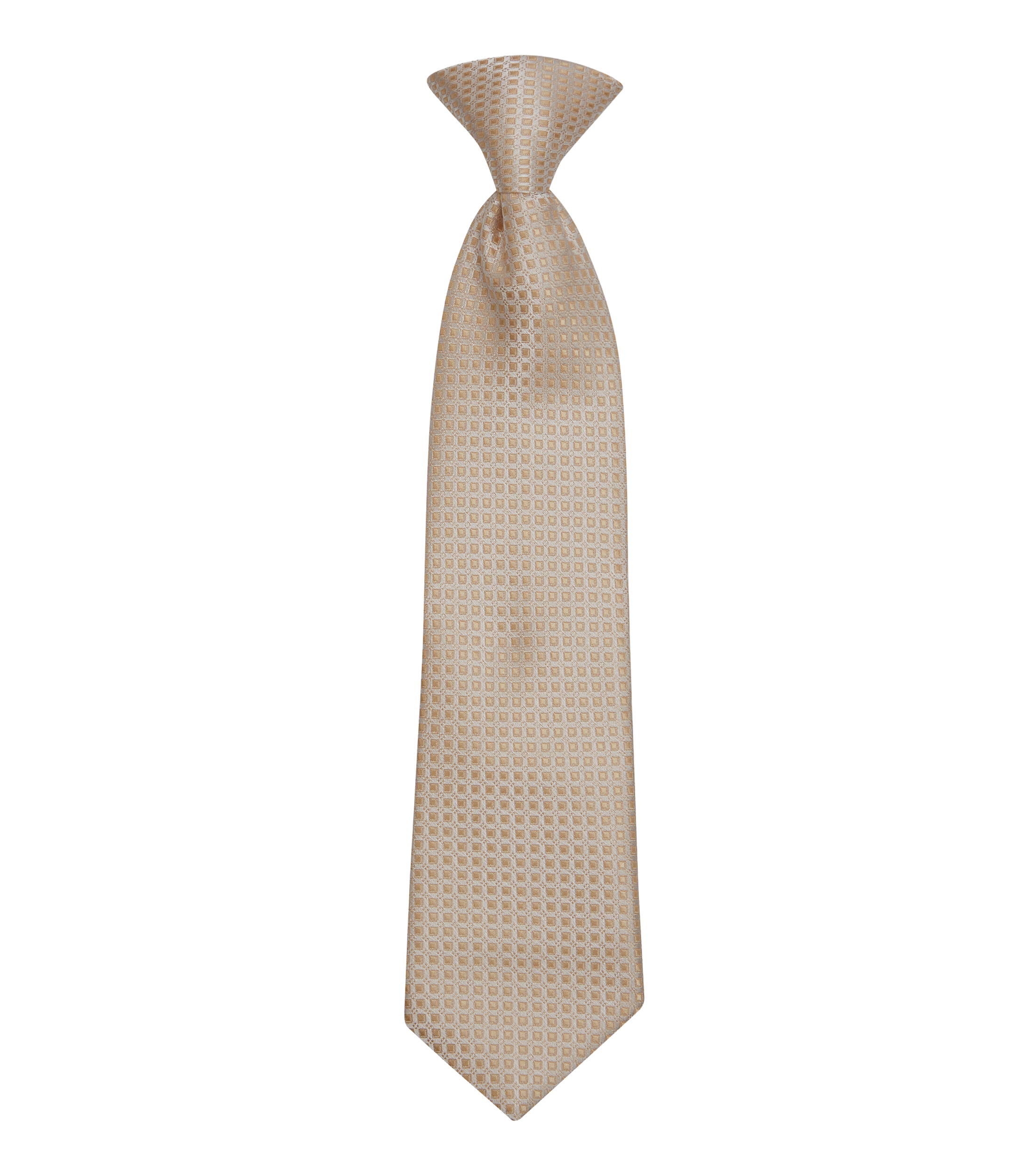 Zilery's Corbata delgada beige con cuadros - El Palacio de Hierro