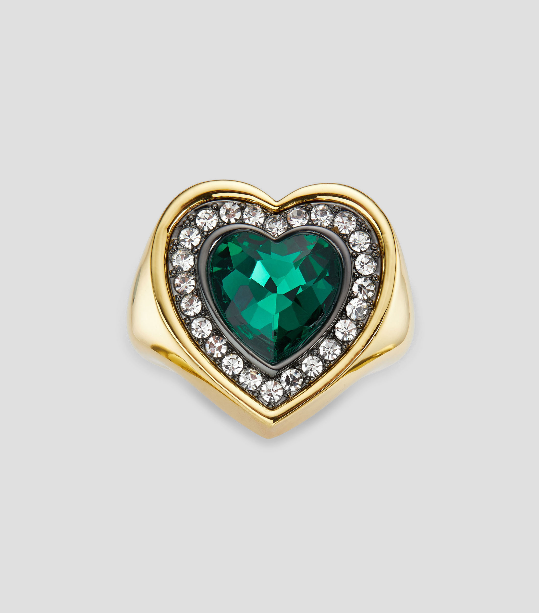 Kurt Geiger: Anillo Crystal Heart con circonia cúbica Mujer | El ...