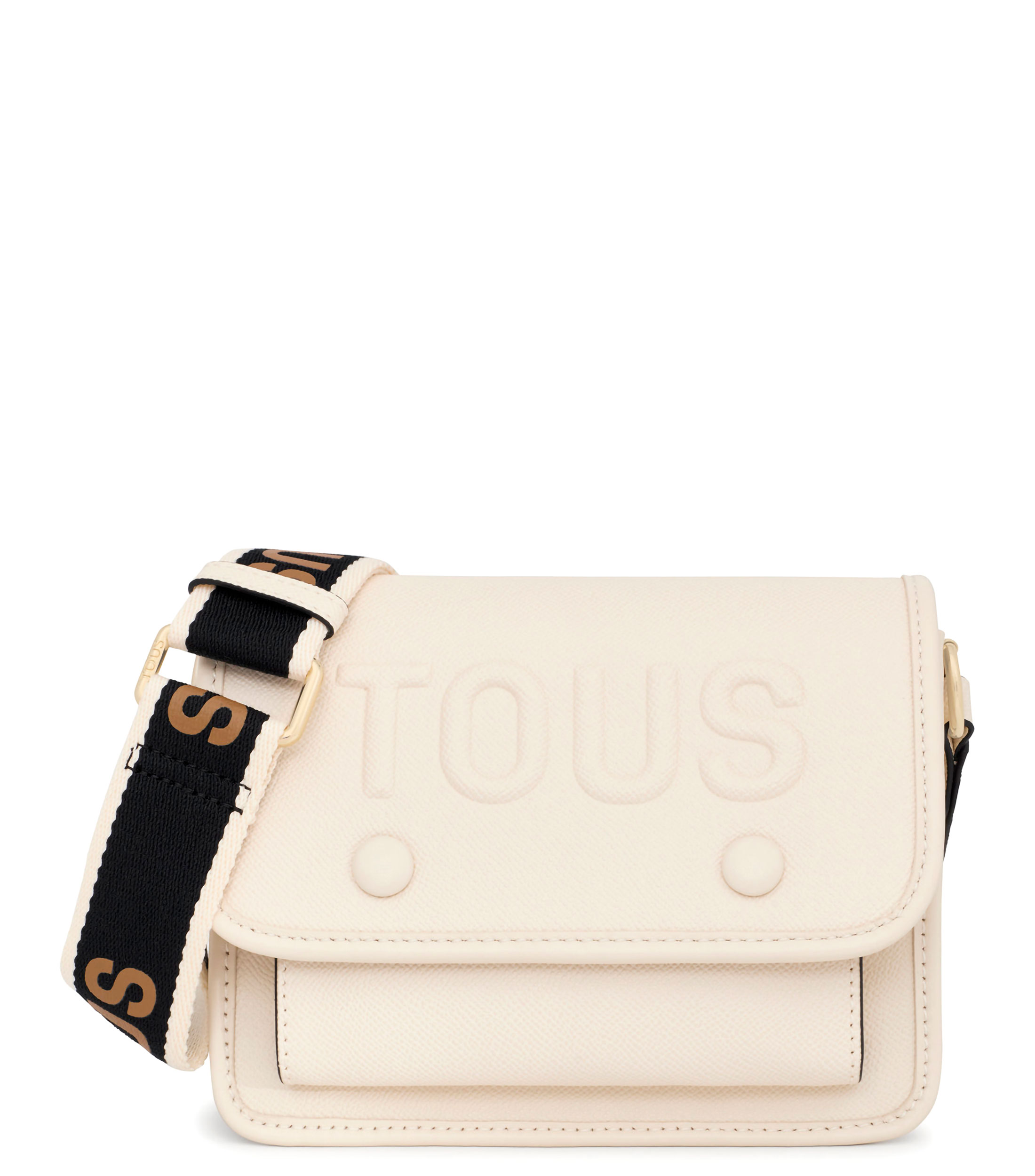 Tous: Bolso crossbody color marfil con textura La Rue Mujer | El ...