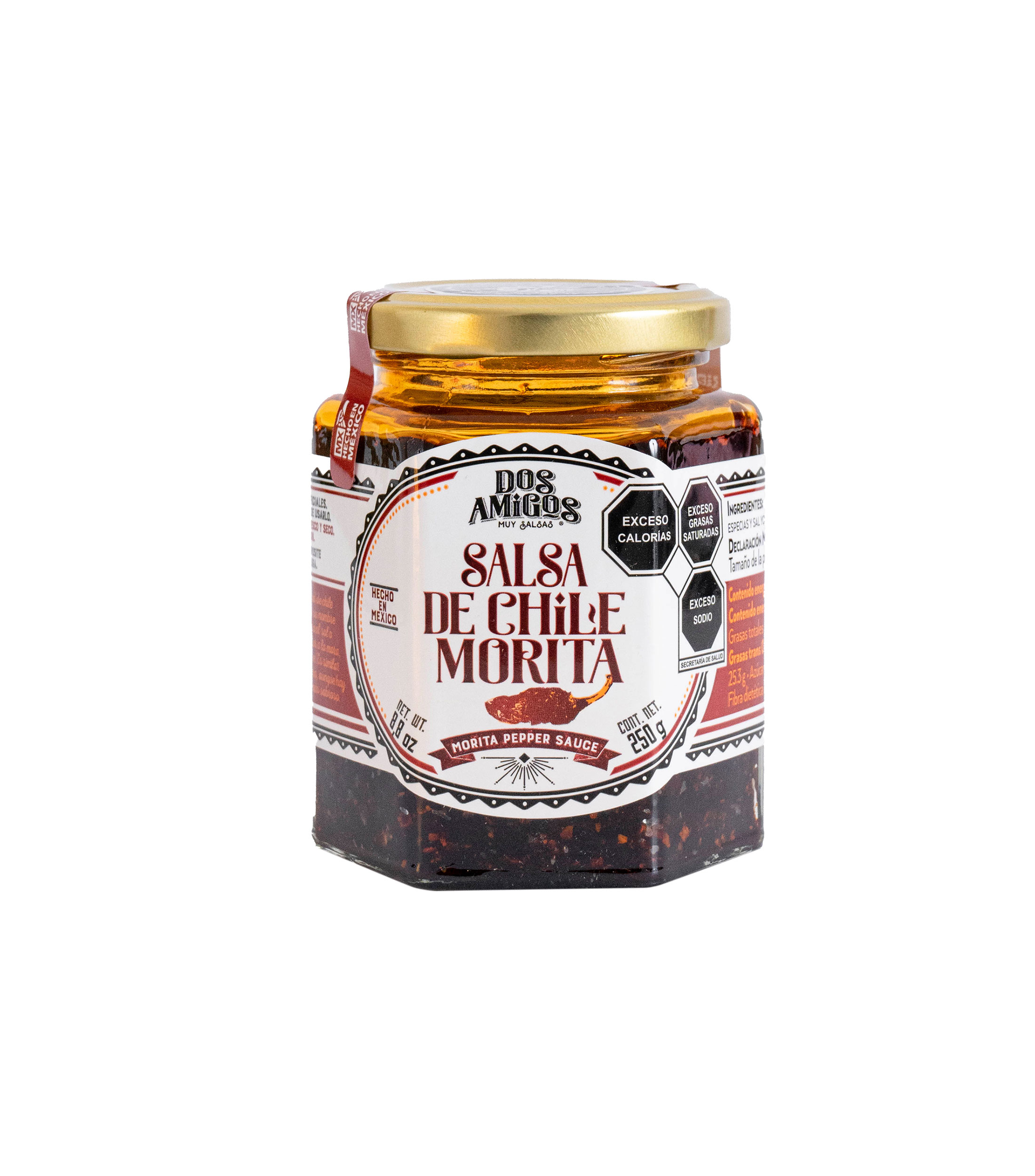 Dos Amigos muy Salsas Salsa de Chile Morita, 250 g - El Palacio de Hierro