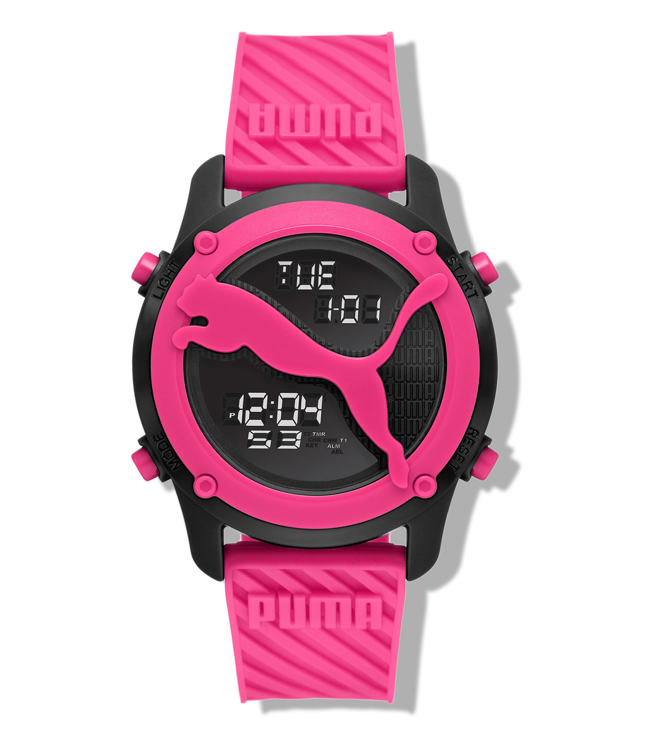 Puma Reloj para Hombre Big Cat Casual Rosa y Negro - El Palacio de Hierro