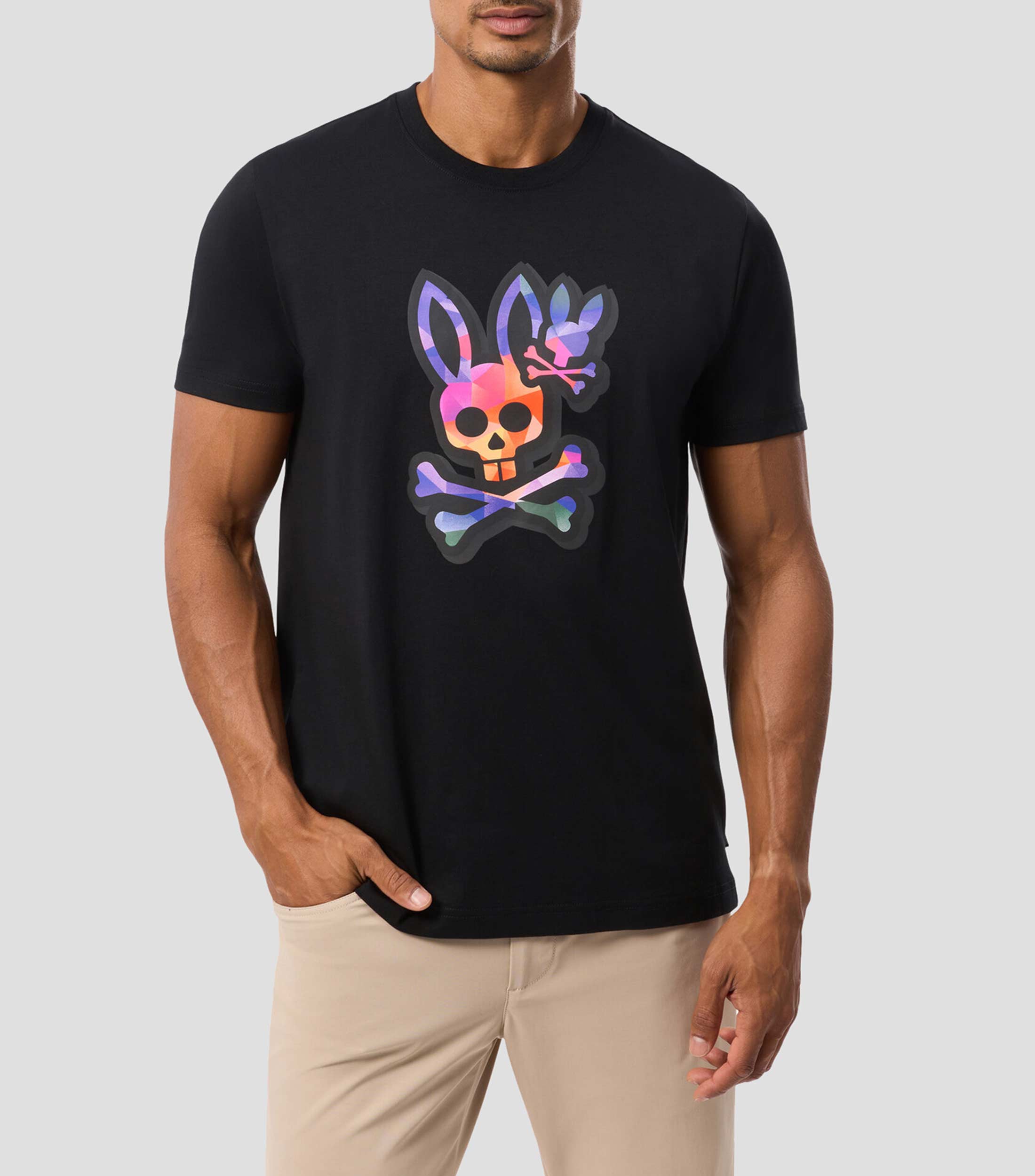 Psycho Bunny: Playera cuello redondo manga corta con estampado Hombre ...