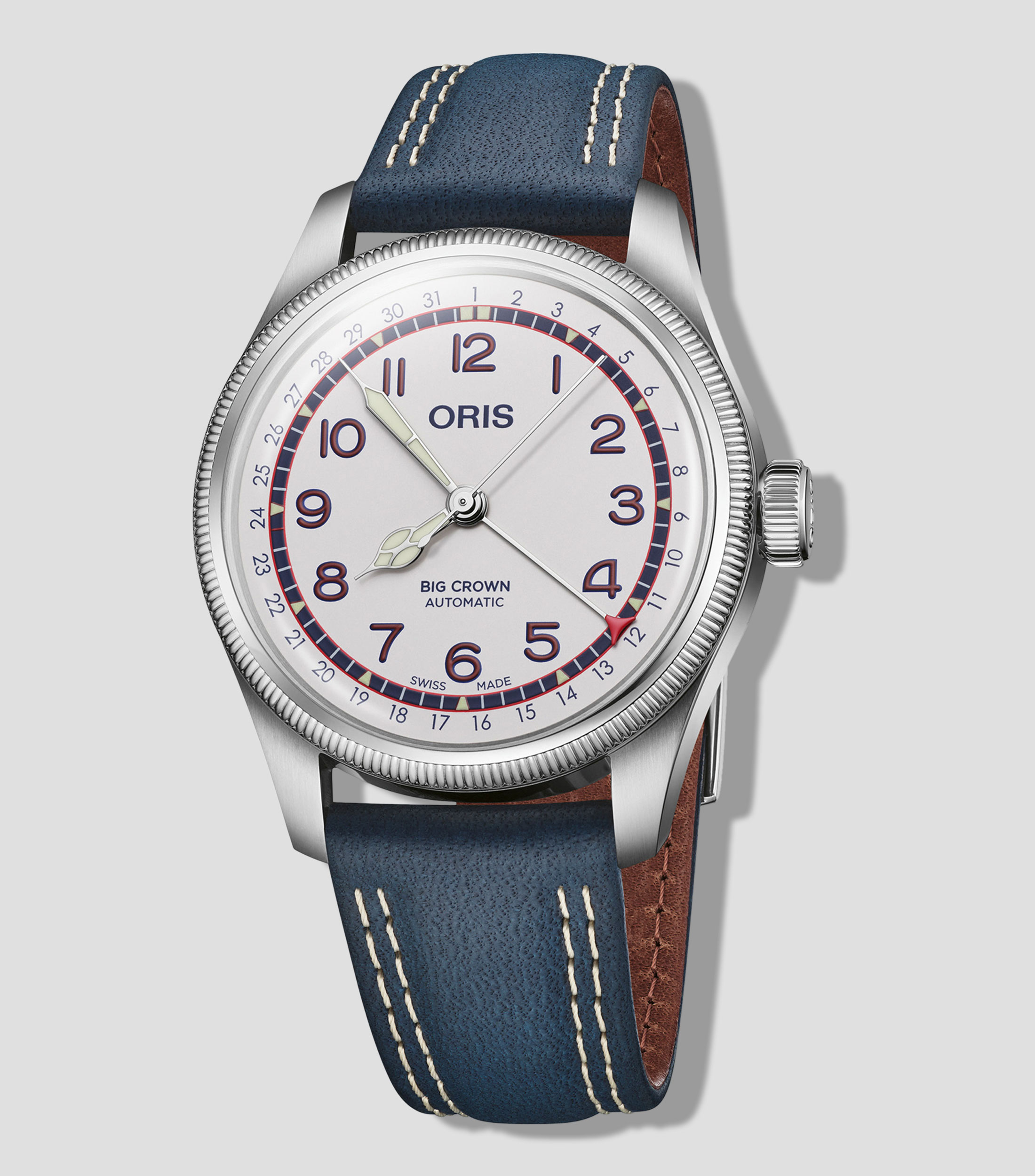Oris Reloj para Hombre Big Crown Deportivo, Plateado, Azul - El Palacio ...