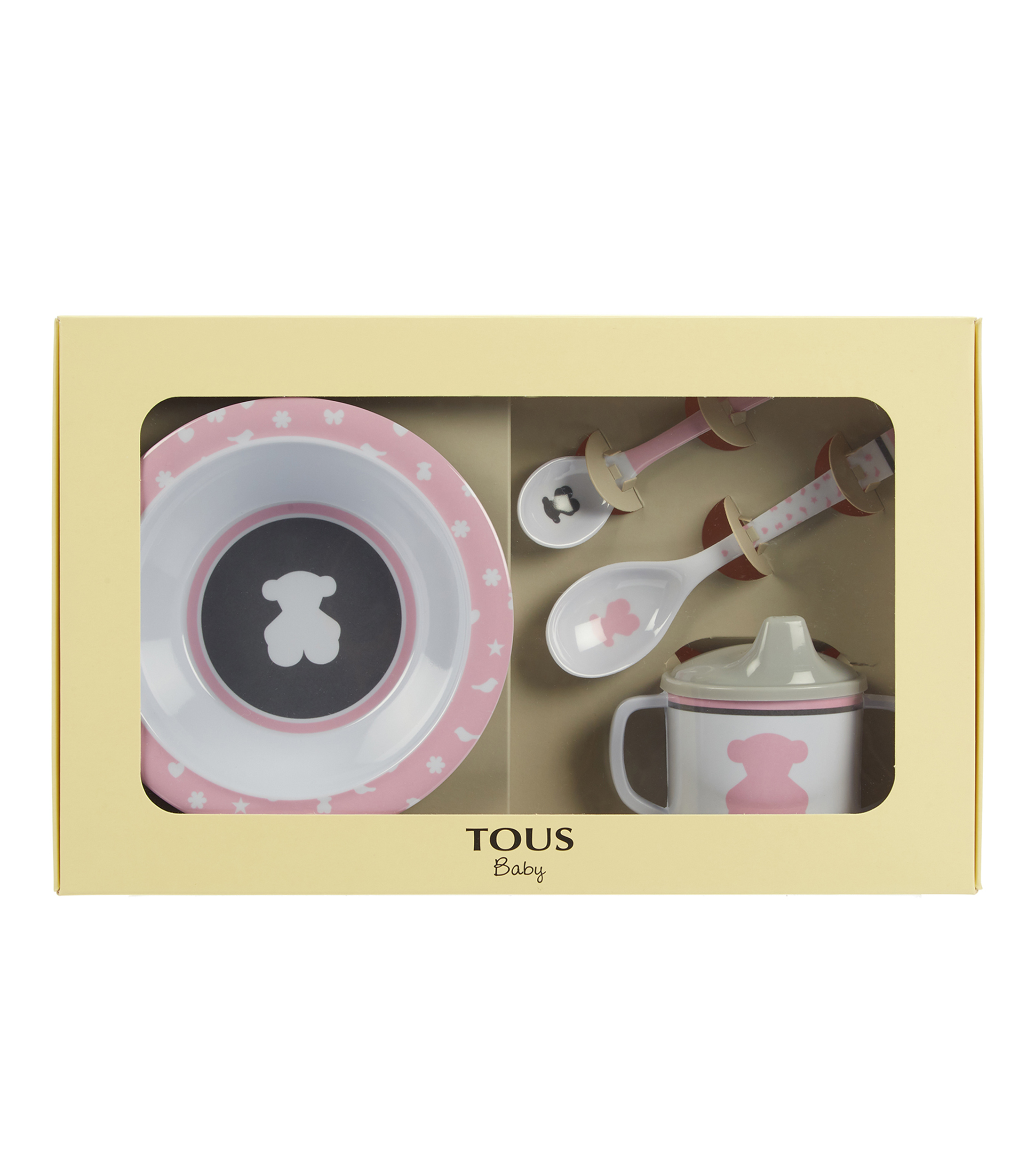 Baby Tous Set de Alimentación para Bebé 4 Piezas rosa - El Palacio de ...