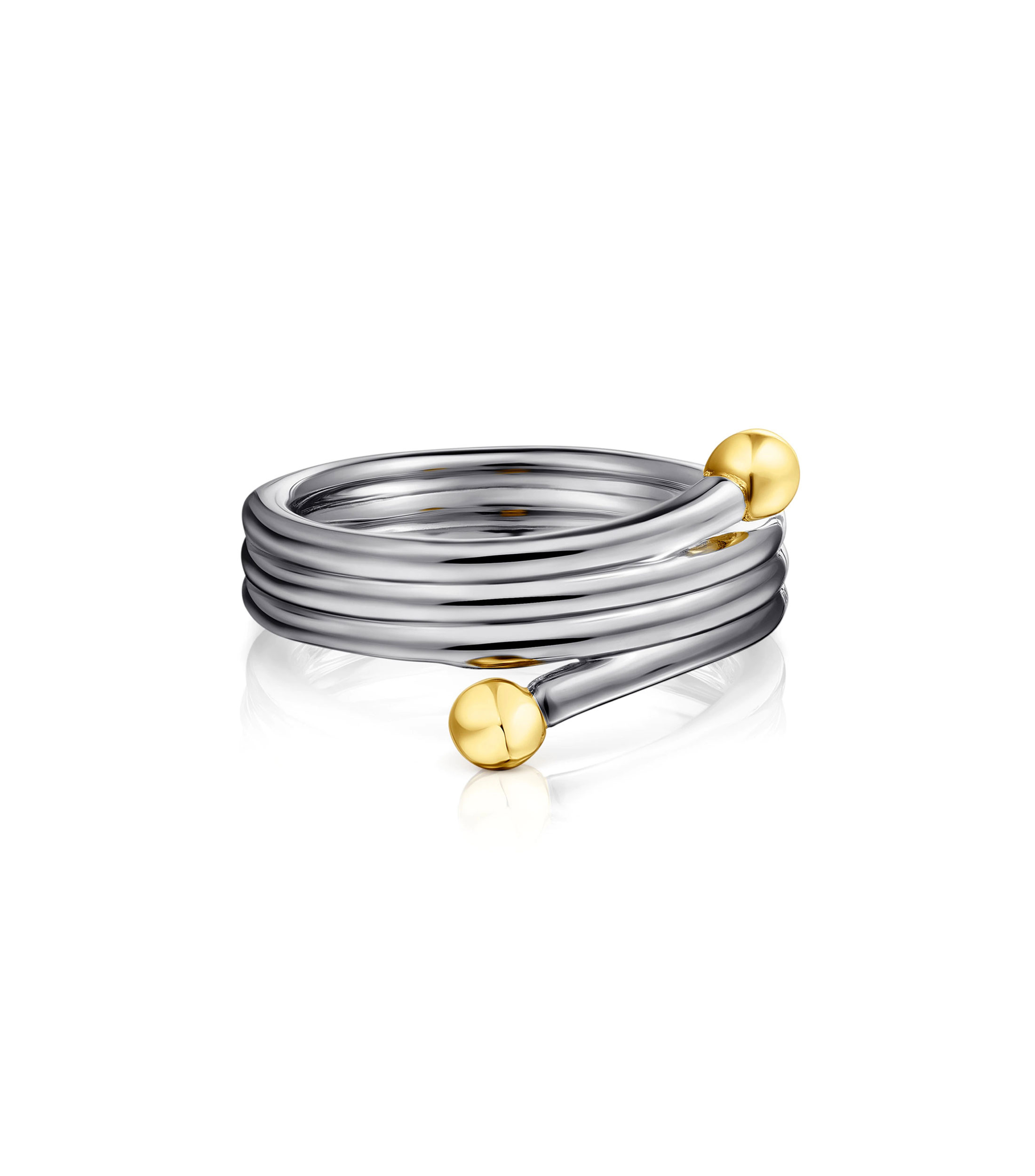 Tous Anillo triple en plata bicolor St. Tropez Mujer - El Palacio de Hierro