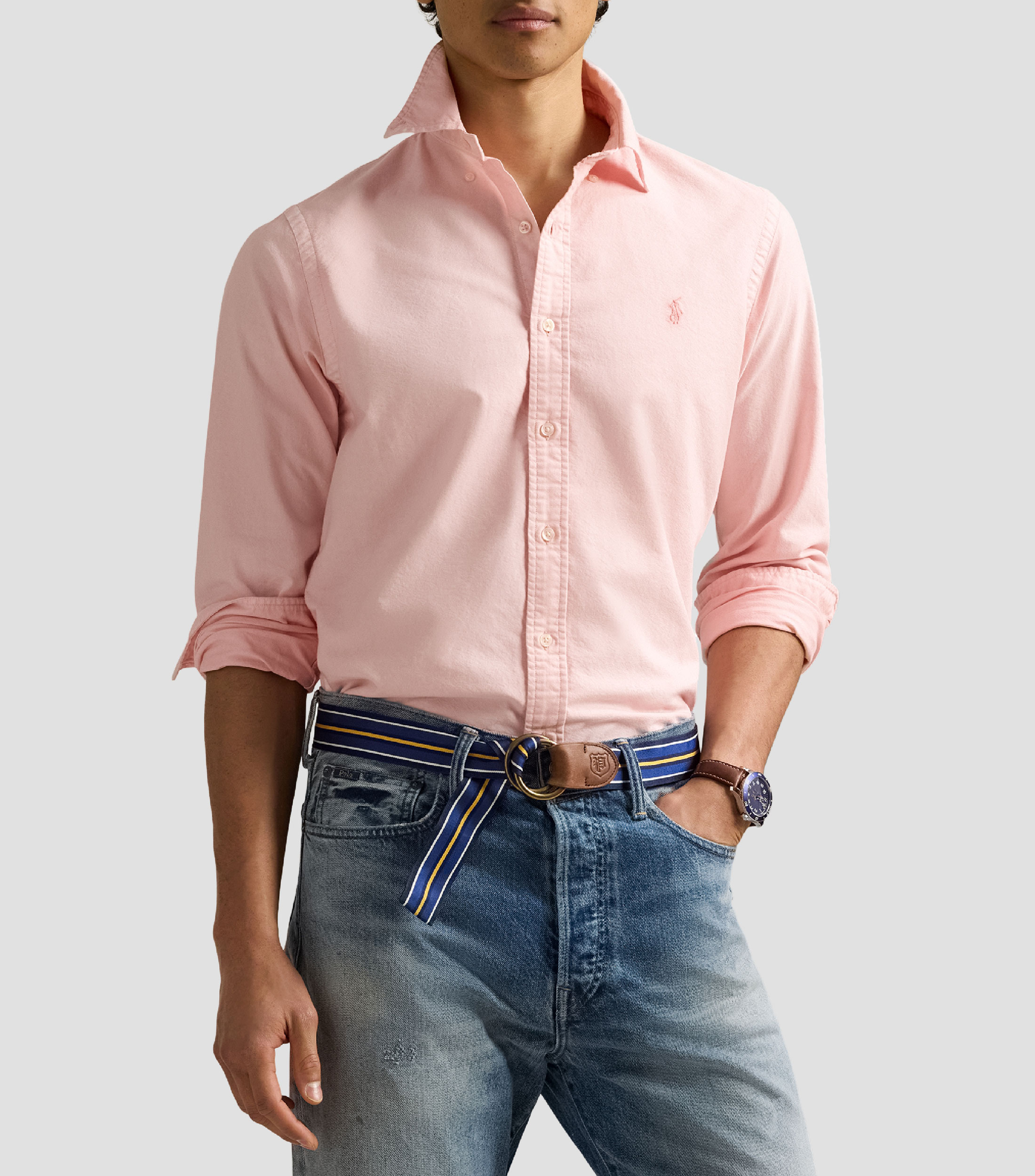 Polo Ralph Lauren Camisa Oxford teñida con minerales y corte clásico ...