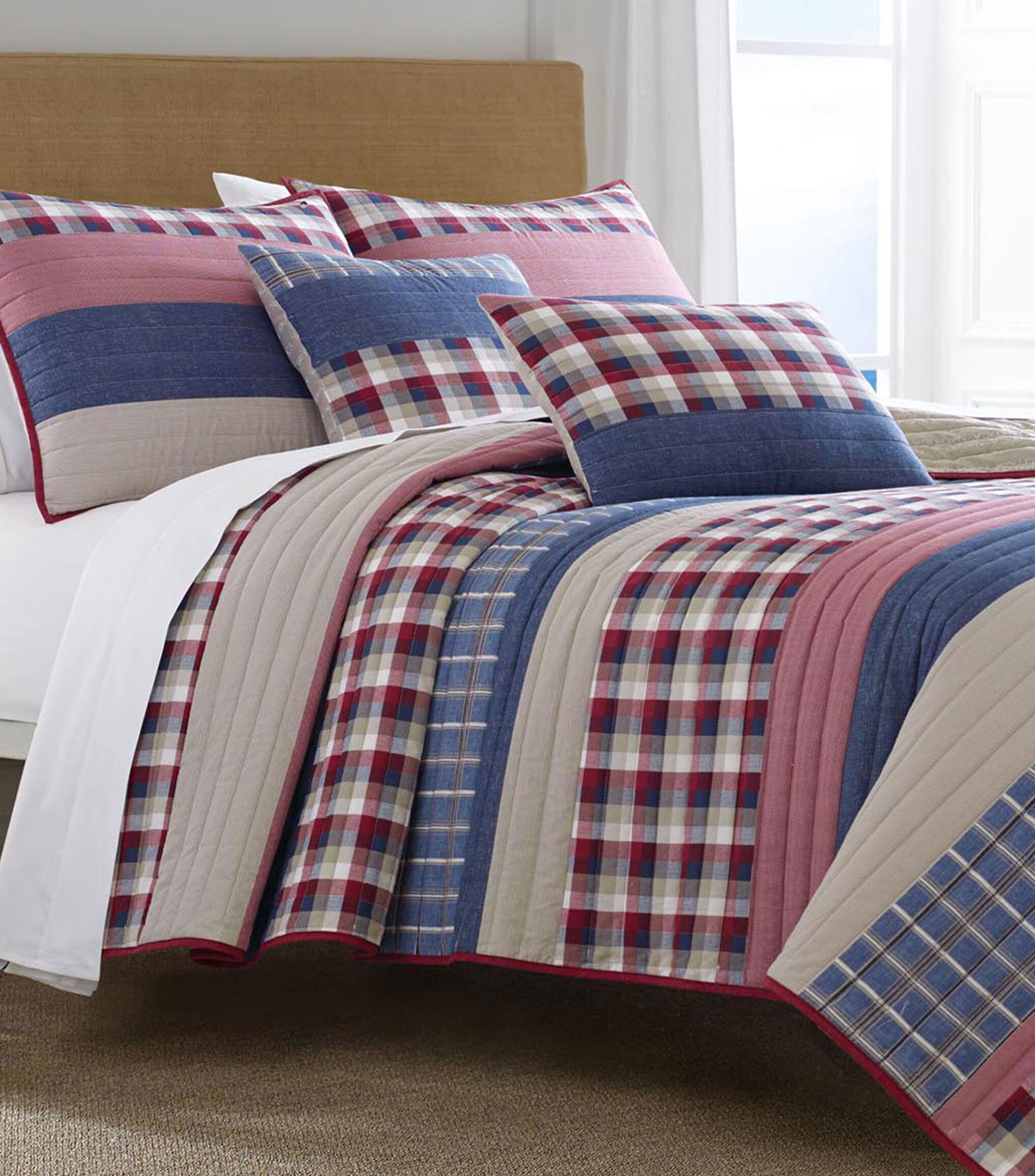 Nautica: Set de Colcha Individual de algodón Amber Bay Multicolor | El ...