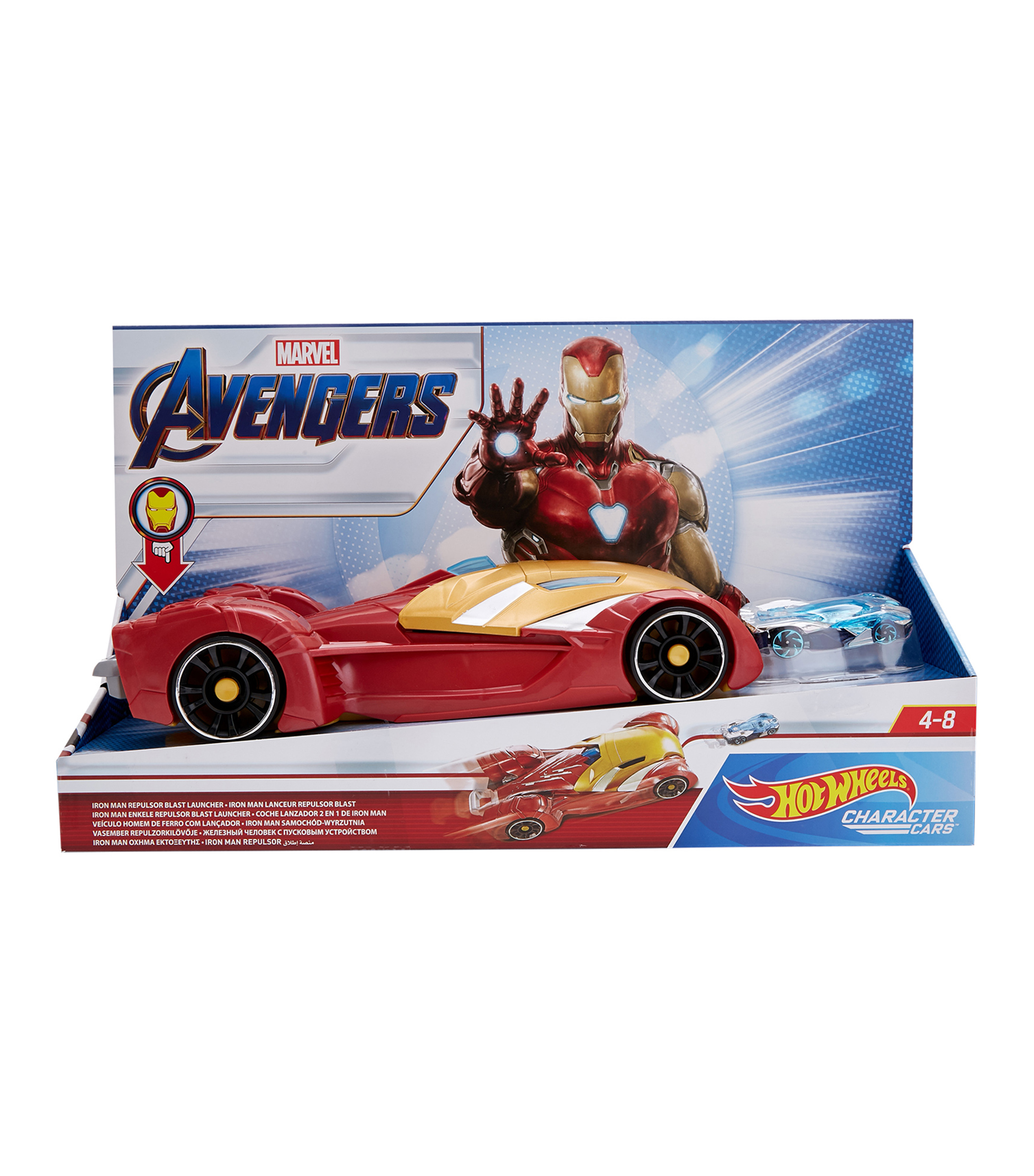 Hot Wheels Marvel Iron Man Lanzador de Vehículo - El Palacio de Hierro