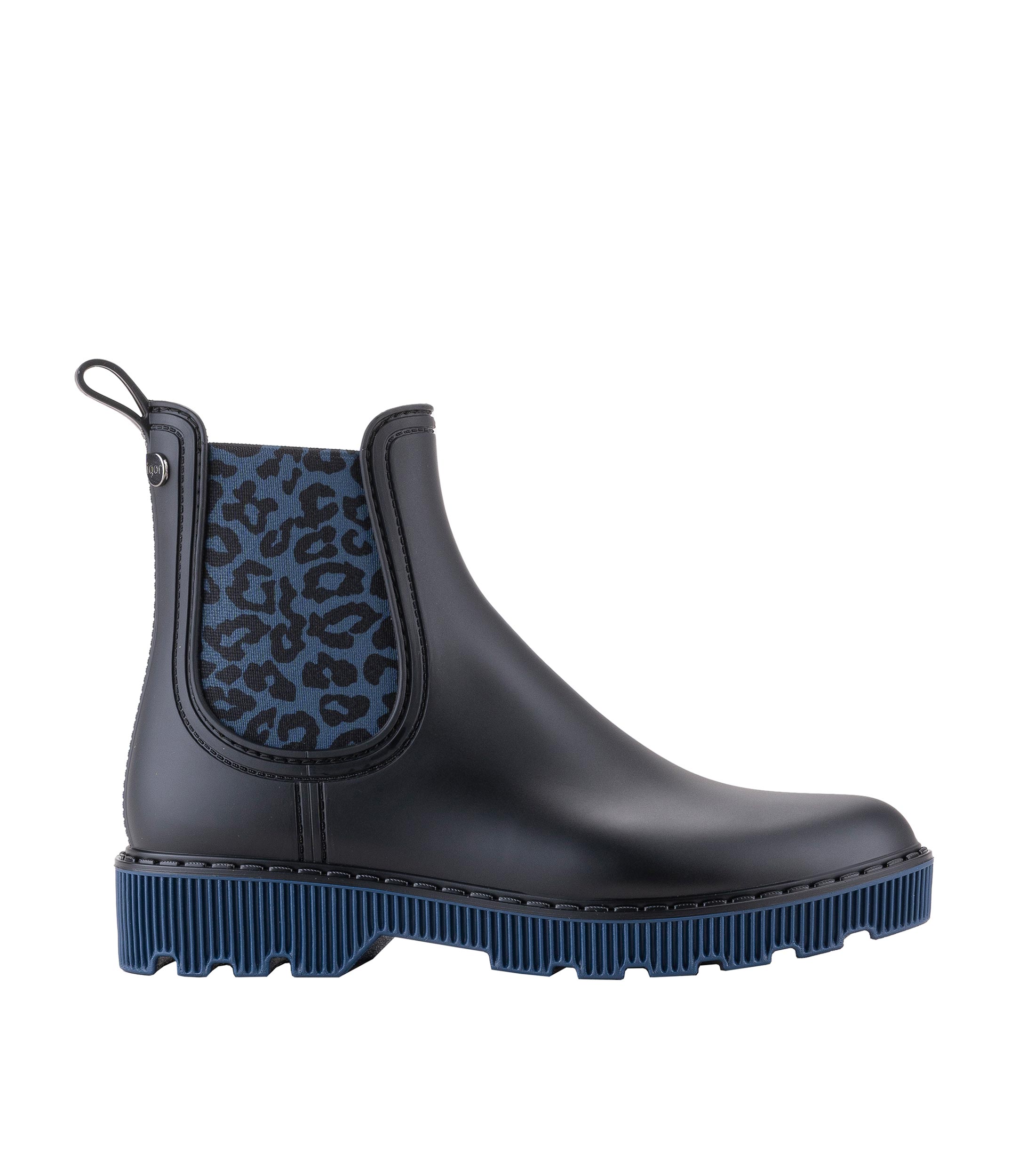 Igor: Botines Chelsea Soho Azul marino con tacón bajo ancho Mujer | El ...