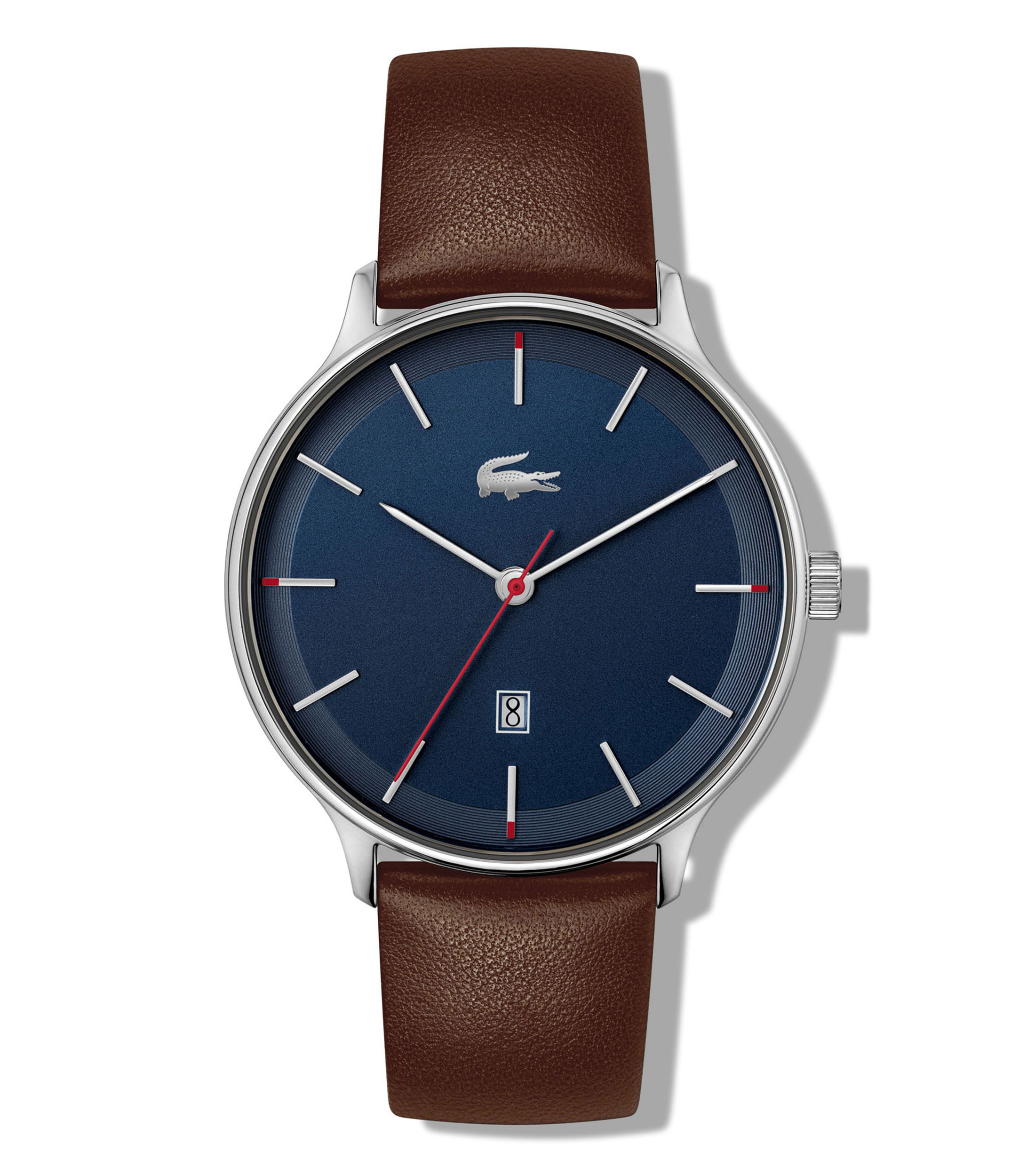 Lacoste Reloj para Hombre Lacoste Club Casual, Plateado, Café - El ...
