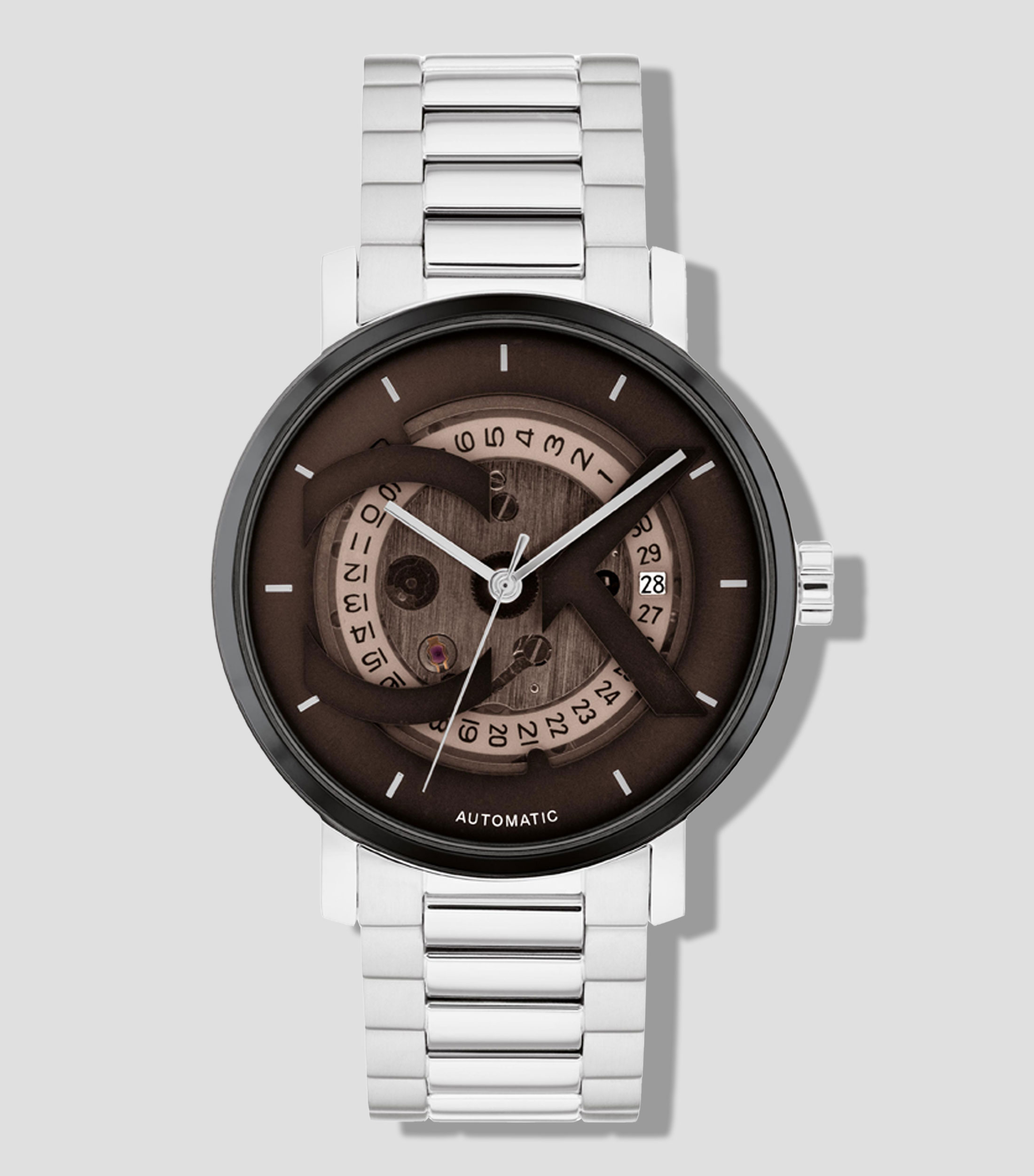CK Reloj Unisex Ic Automatic Casual, Plateado, Marrón |El Palacio de Hierro