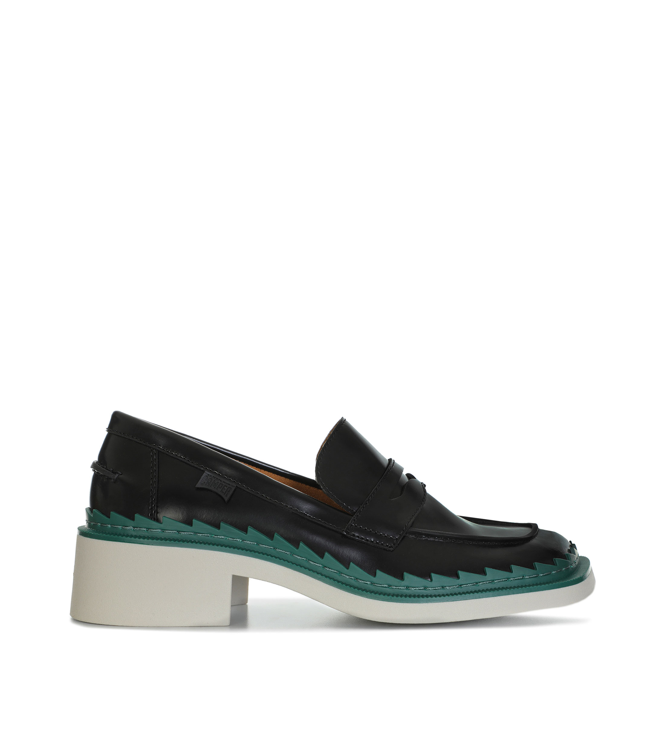 Camper: Mocasines Taylor en piel con tacón bajo ancho Mujer | El ...