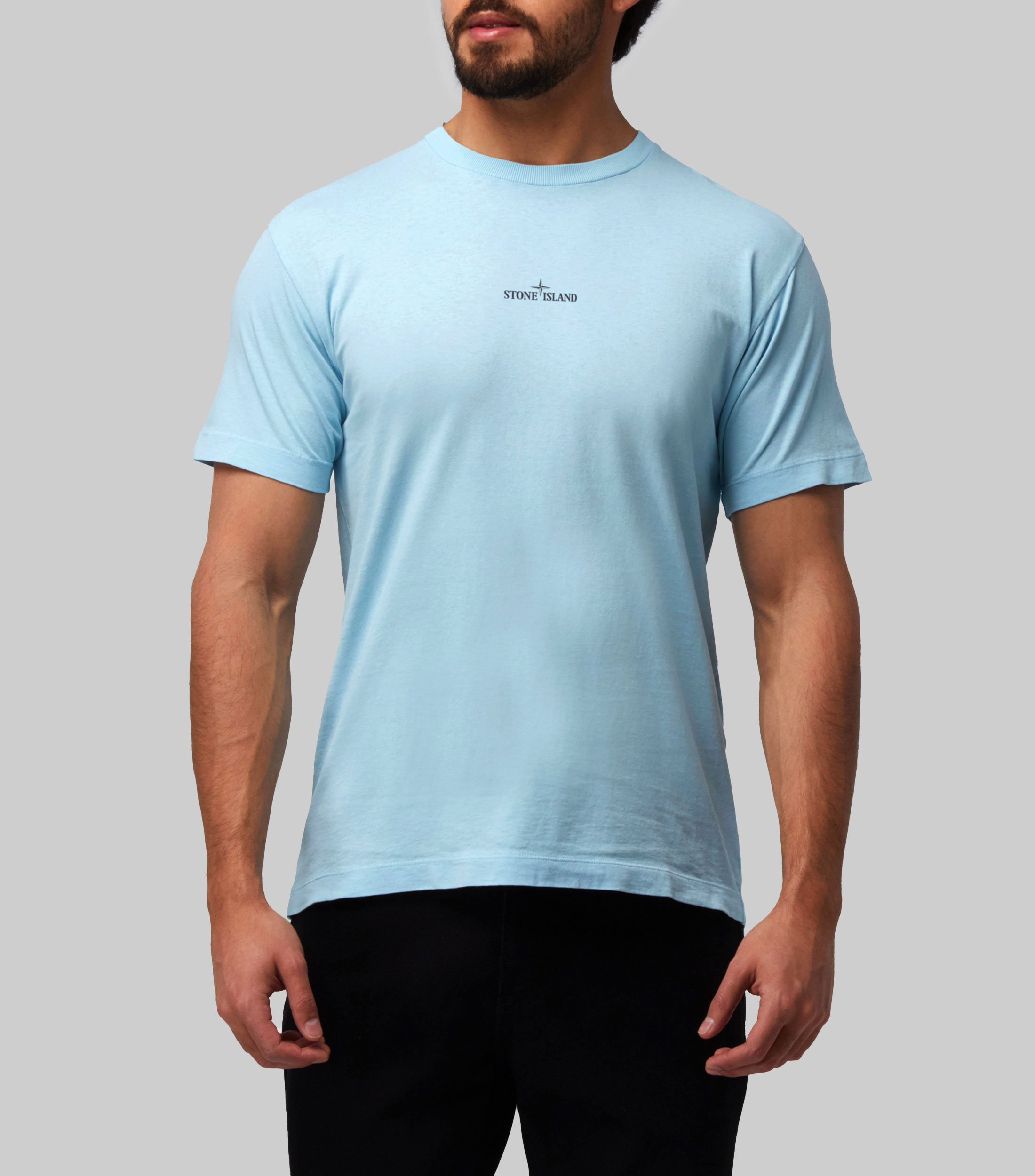 Stone Island: Playera de cuello redondo y manga corta Hombre | El ...