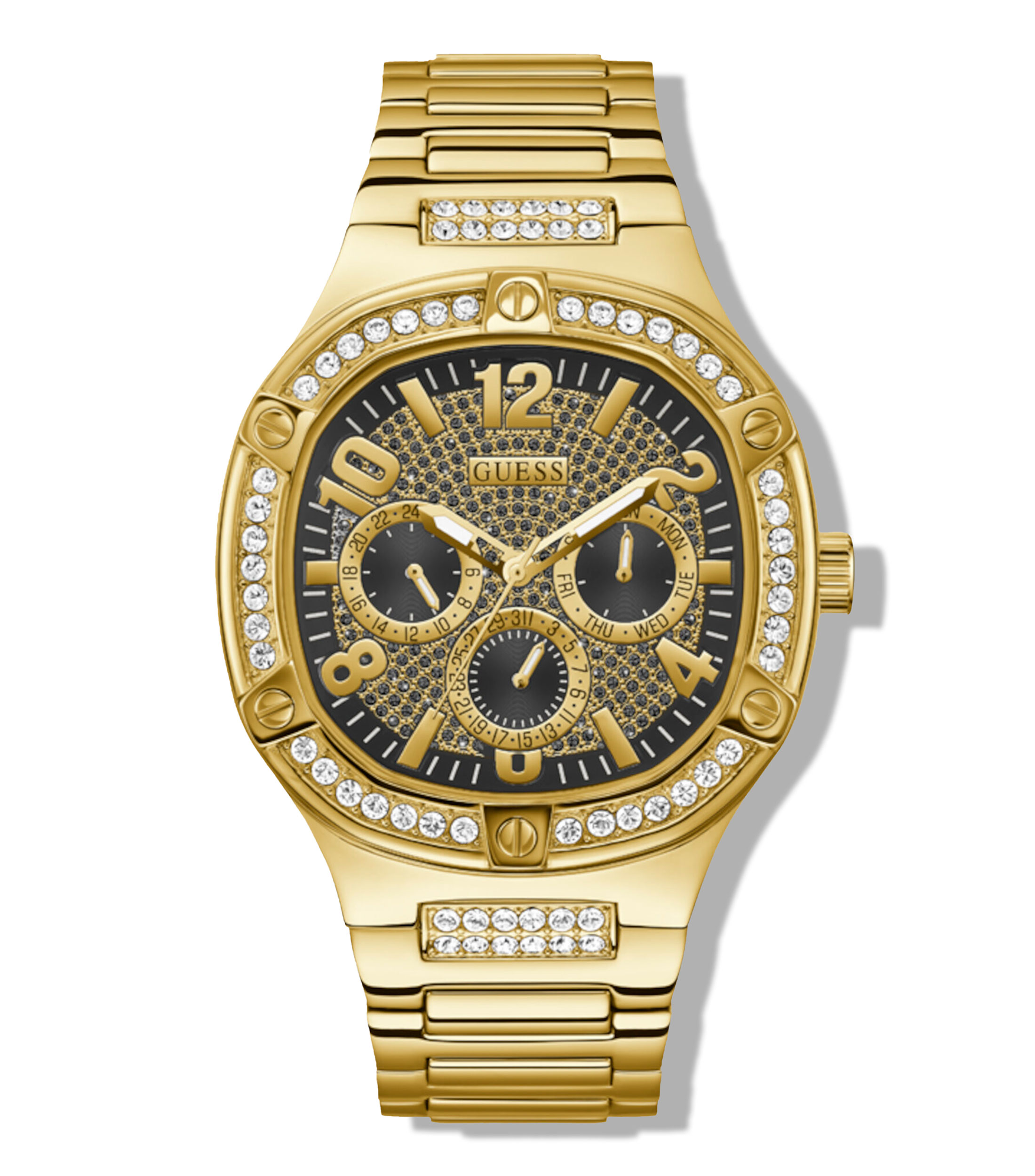Guess Reloj para hombre Duke Casual, Dorado - El Palacio de Hierro