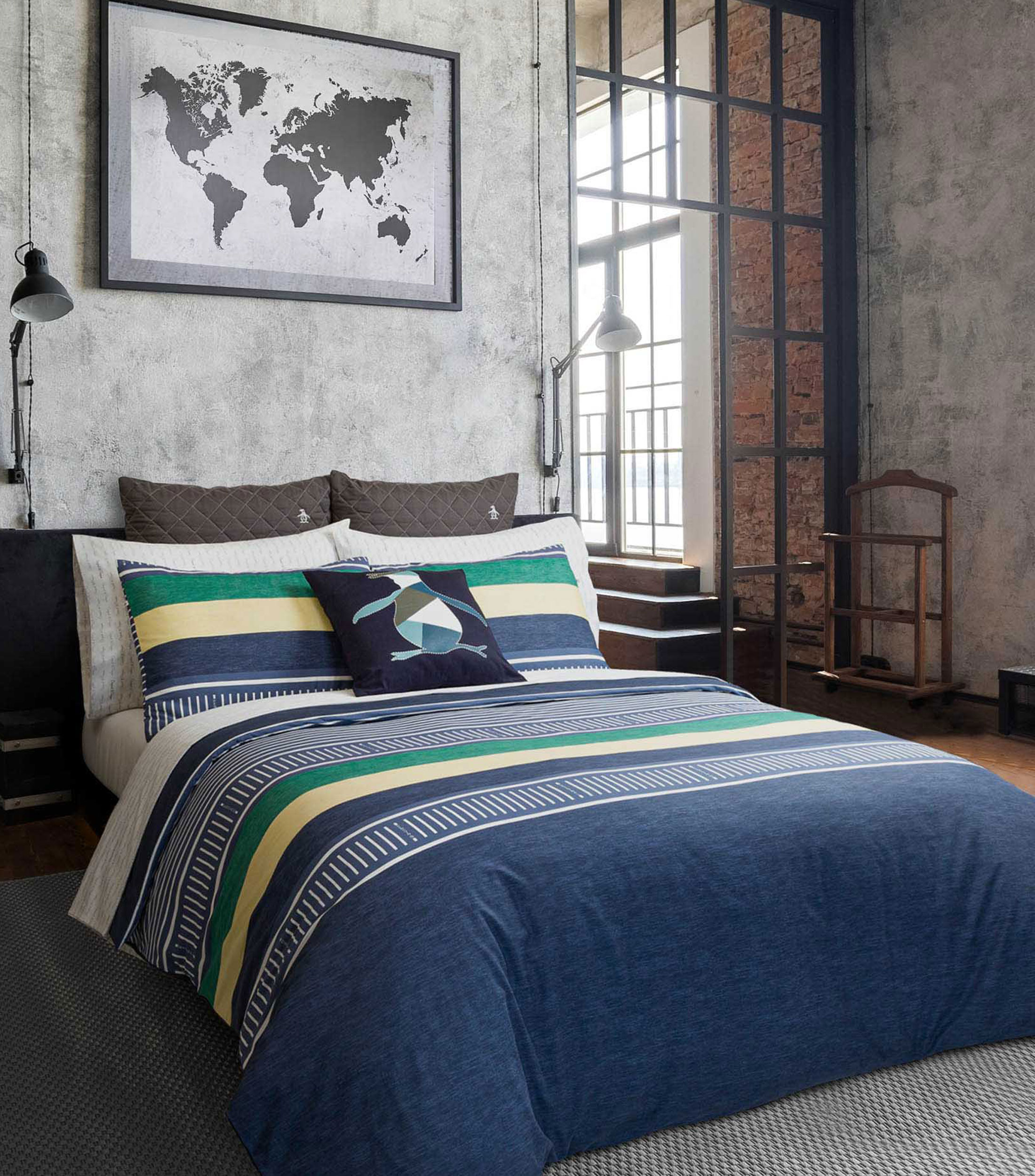 Original Penguin Set de Edredón King Size Hotch Multicolor - El Palacio ...