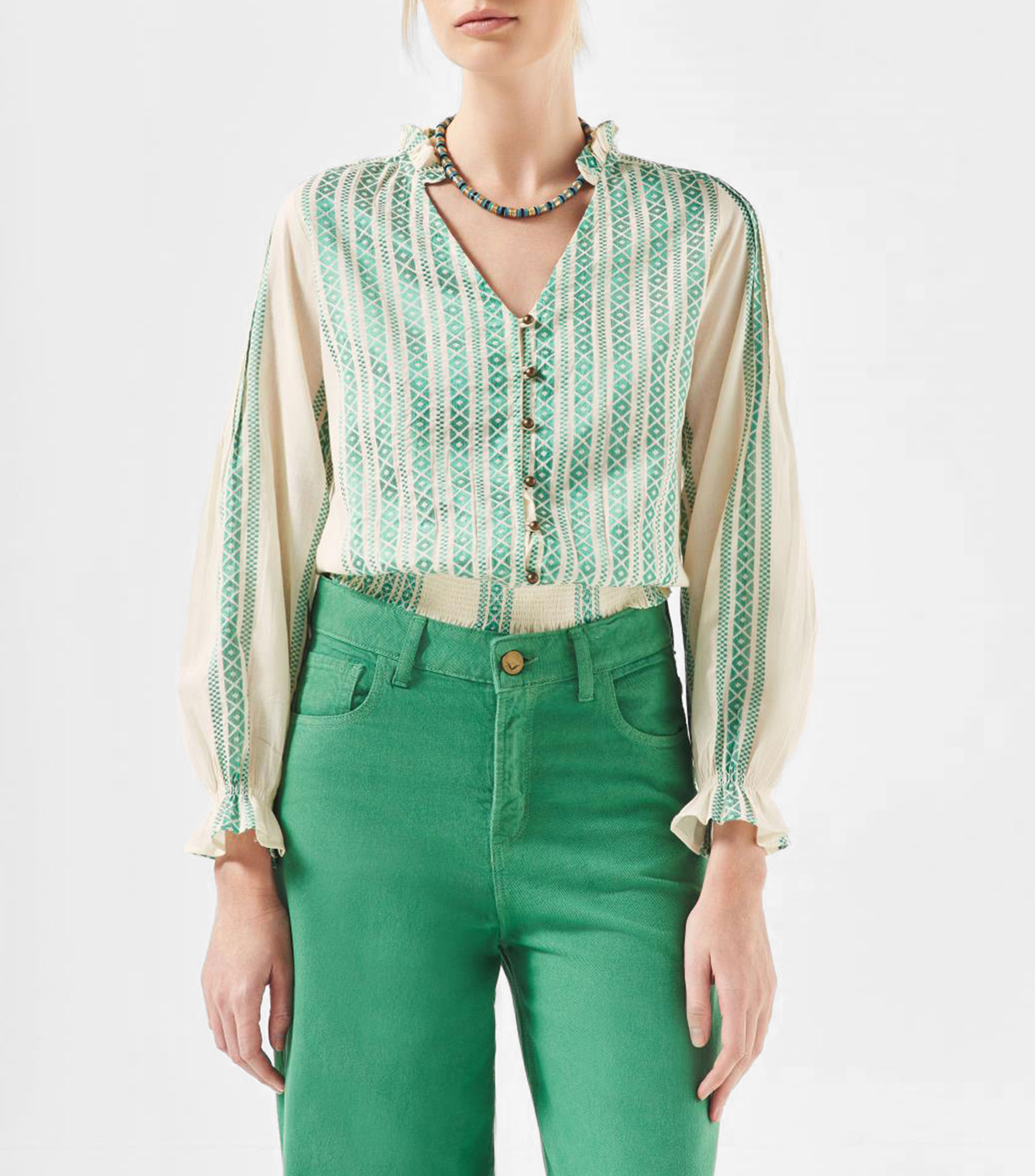 Rapsodia: Blusa fantasía manga 7,8 Mujer | El Palacio de Hierro