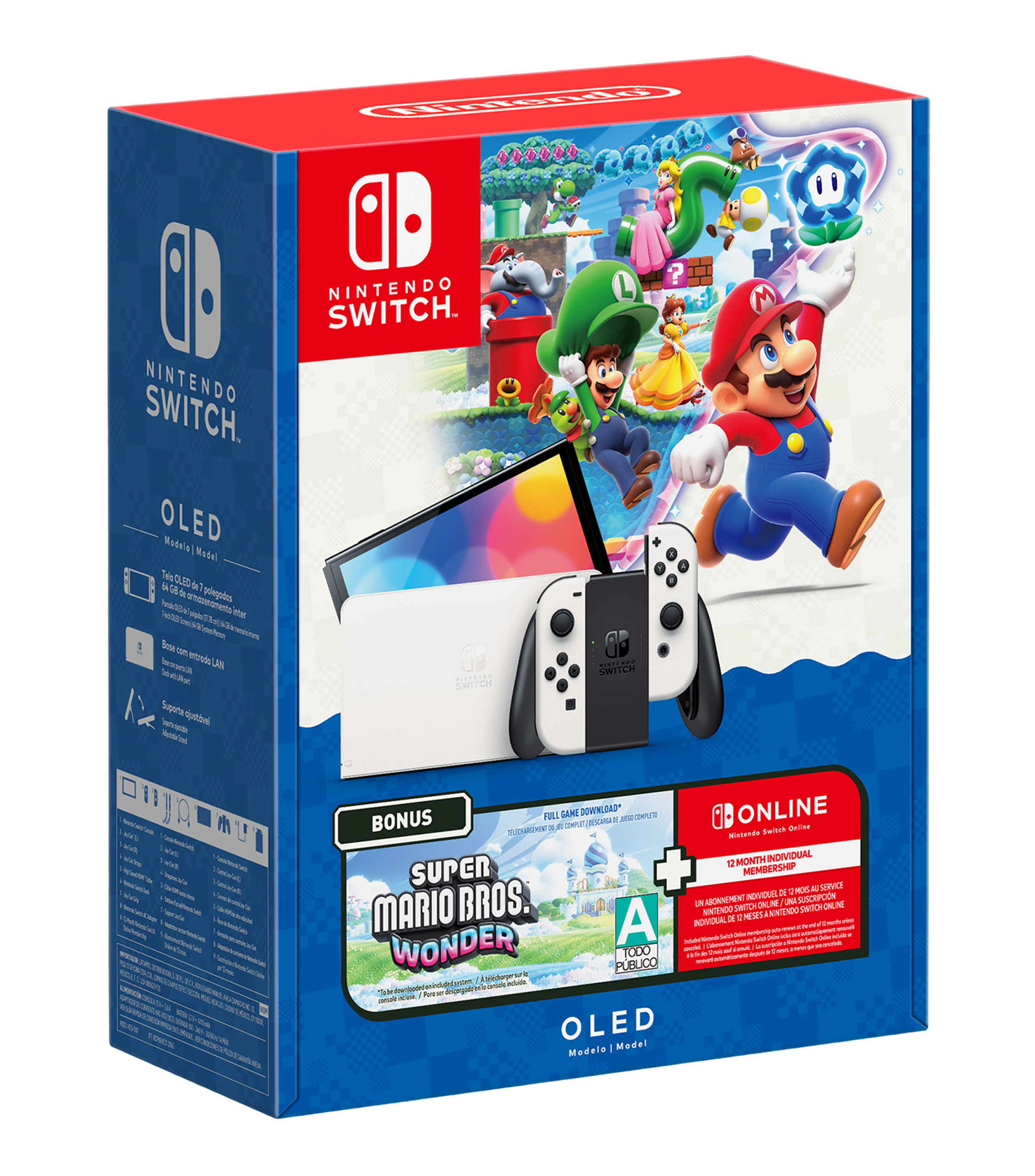 Nintendo Consola Nintendo Switch Super Mario Bros. Wonder, 64 GB |El ...