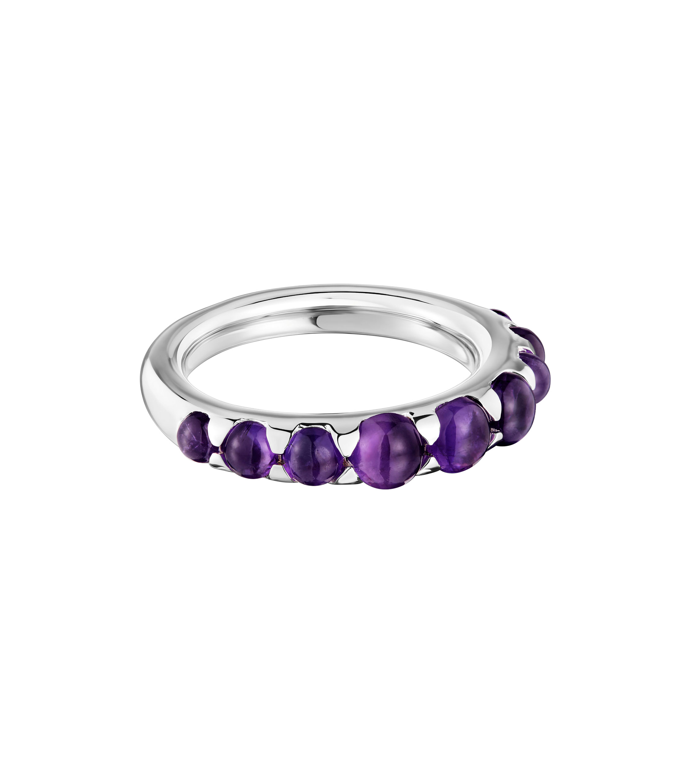 Tous Anillo en plata con incrustación de amatista Mujer - El Palacio de ...
