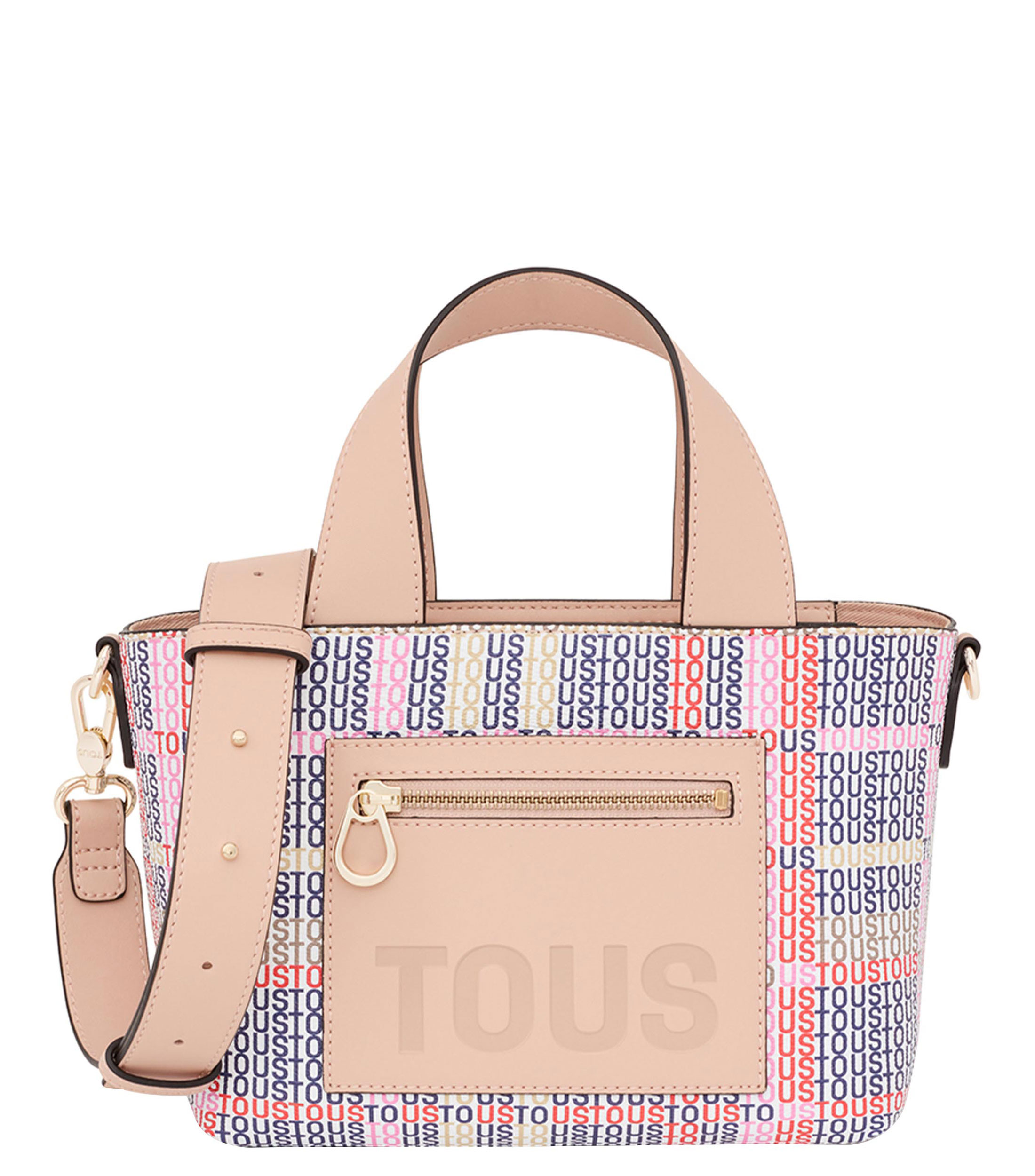 Tous: Bolso crossbody beige y rojo Cecilia monogram Mujer | El Palacio de Hierro