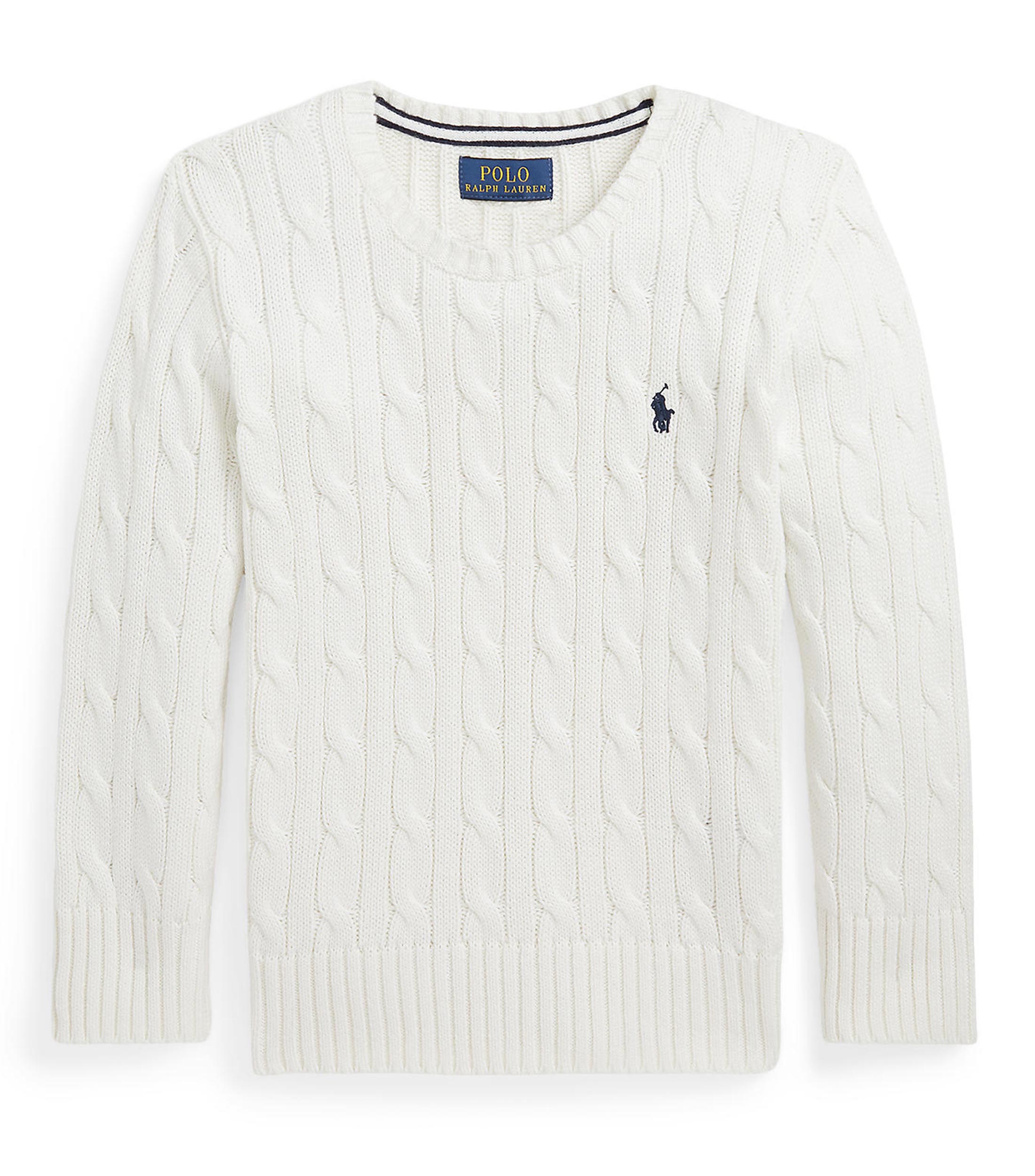 Polo Ralph Lauren Suéter de algodón con punto trenzado Niño - El ...