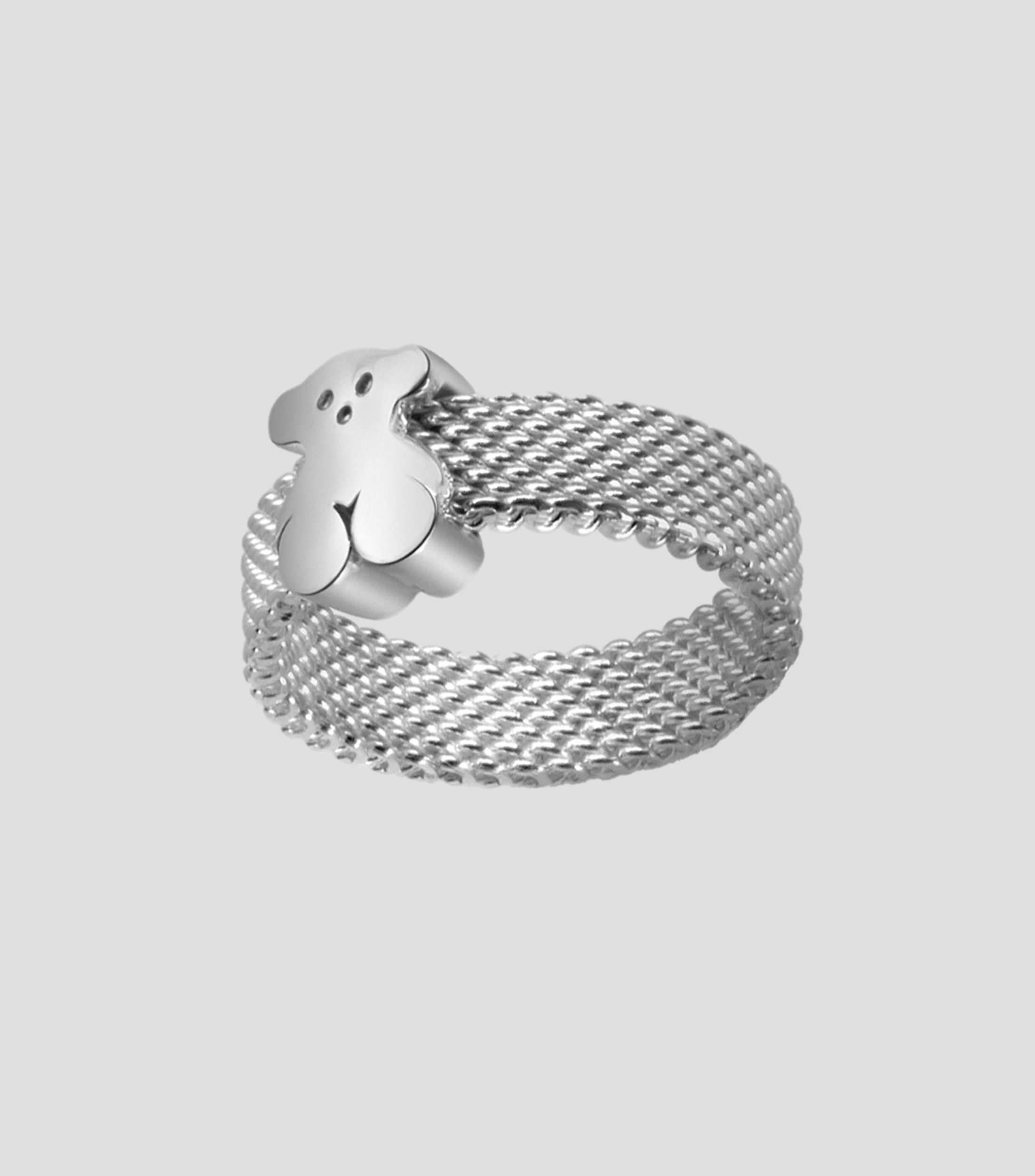 Tous Anillo en plata Mesh Mujer - El Palacio de Hierro