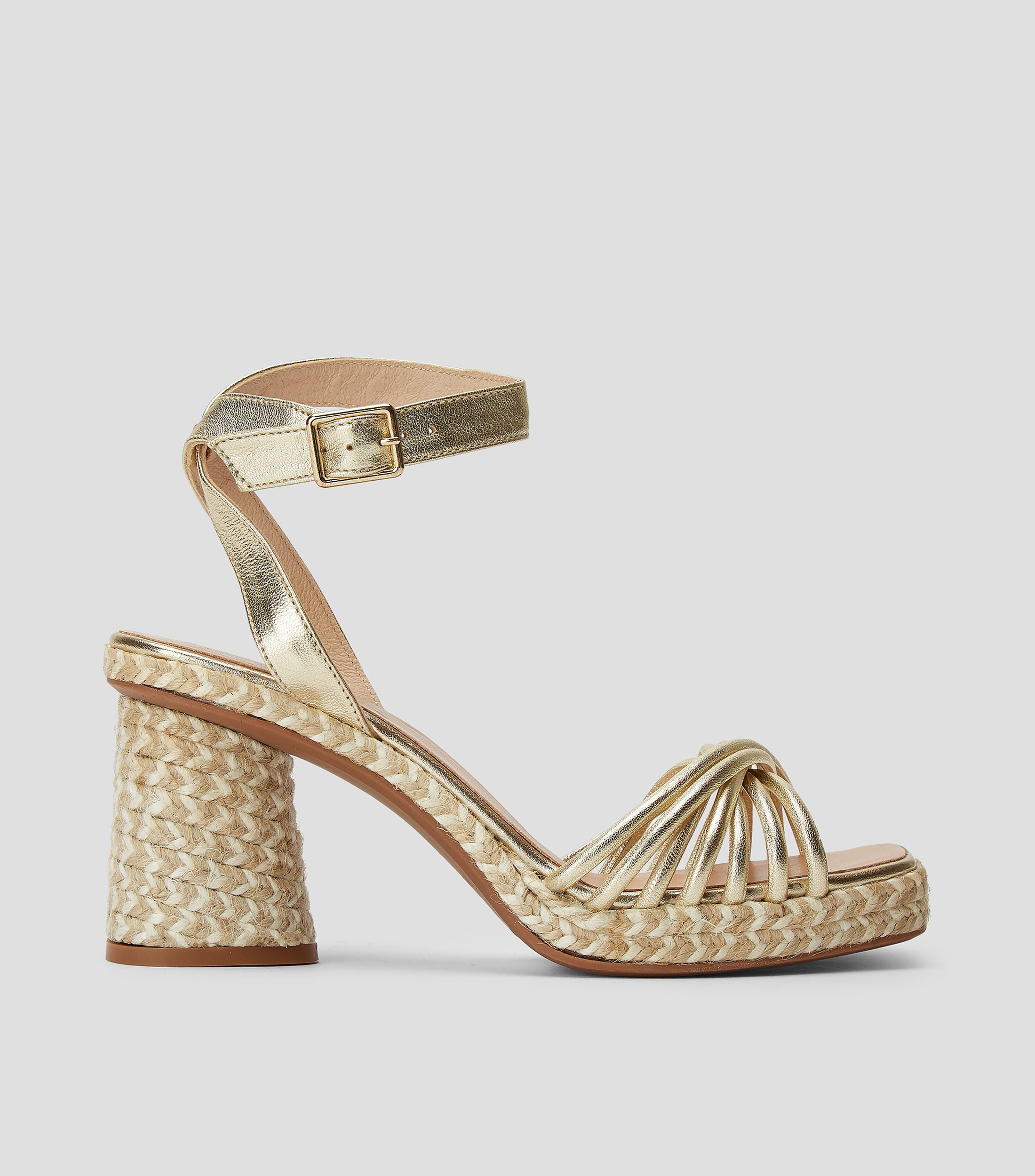 Gaimo: Alpargatas Fusca con tacón alto redondo Mujer | El Palacio de Hierro