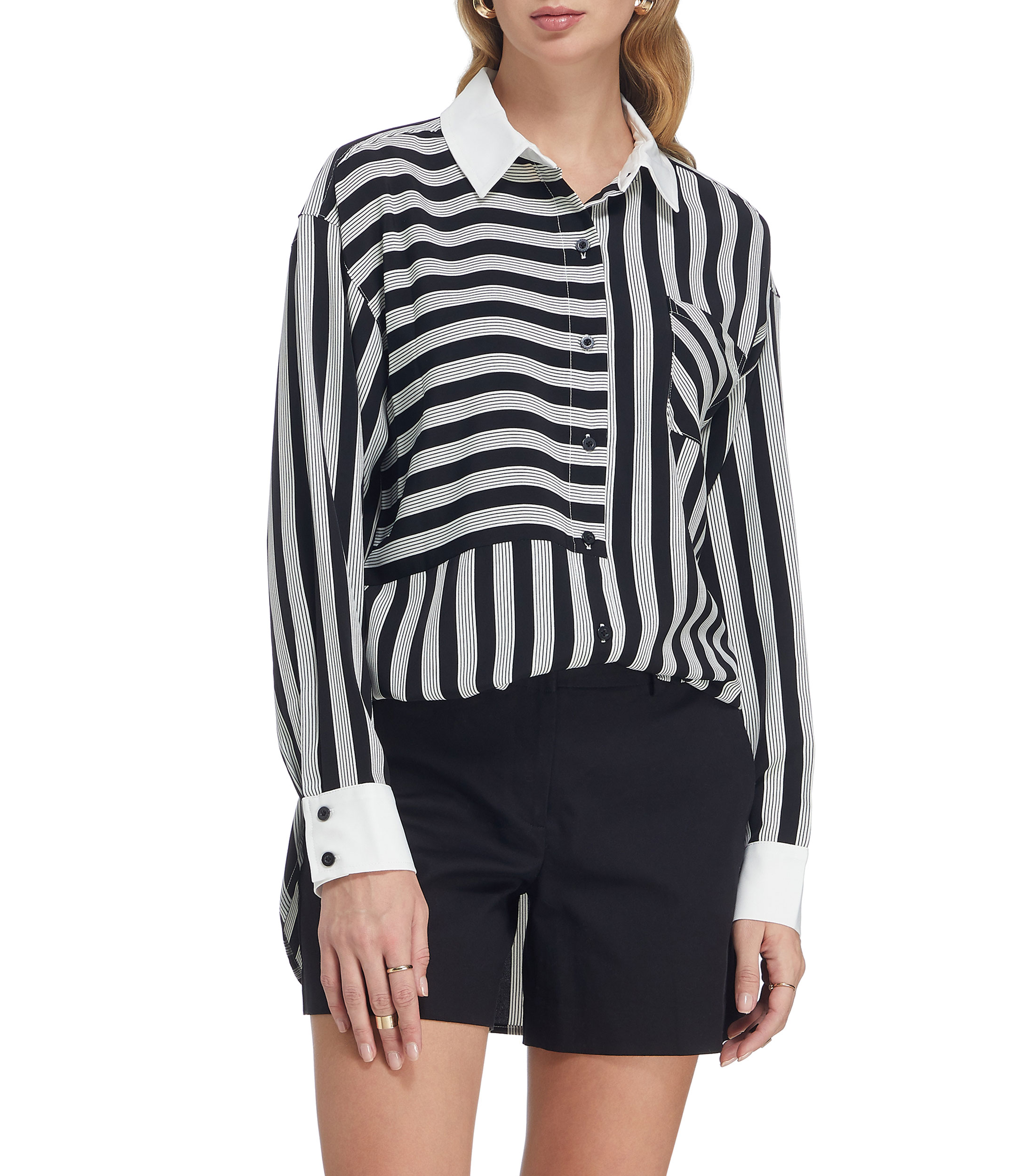 Karl Lagerfeld: Camisa Manga Larga Líneas Mujer | El Palacio de Hierro