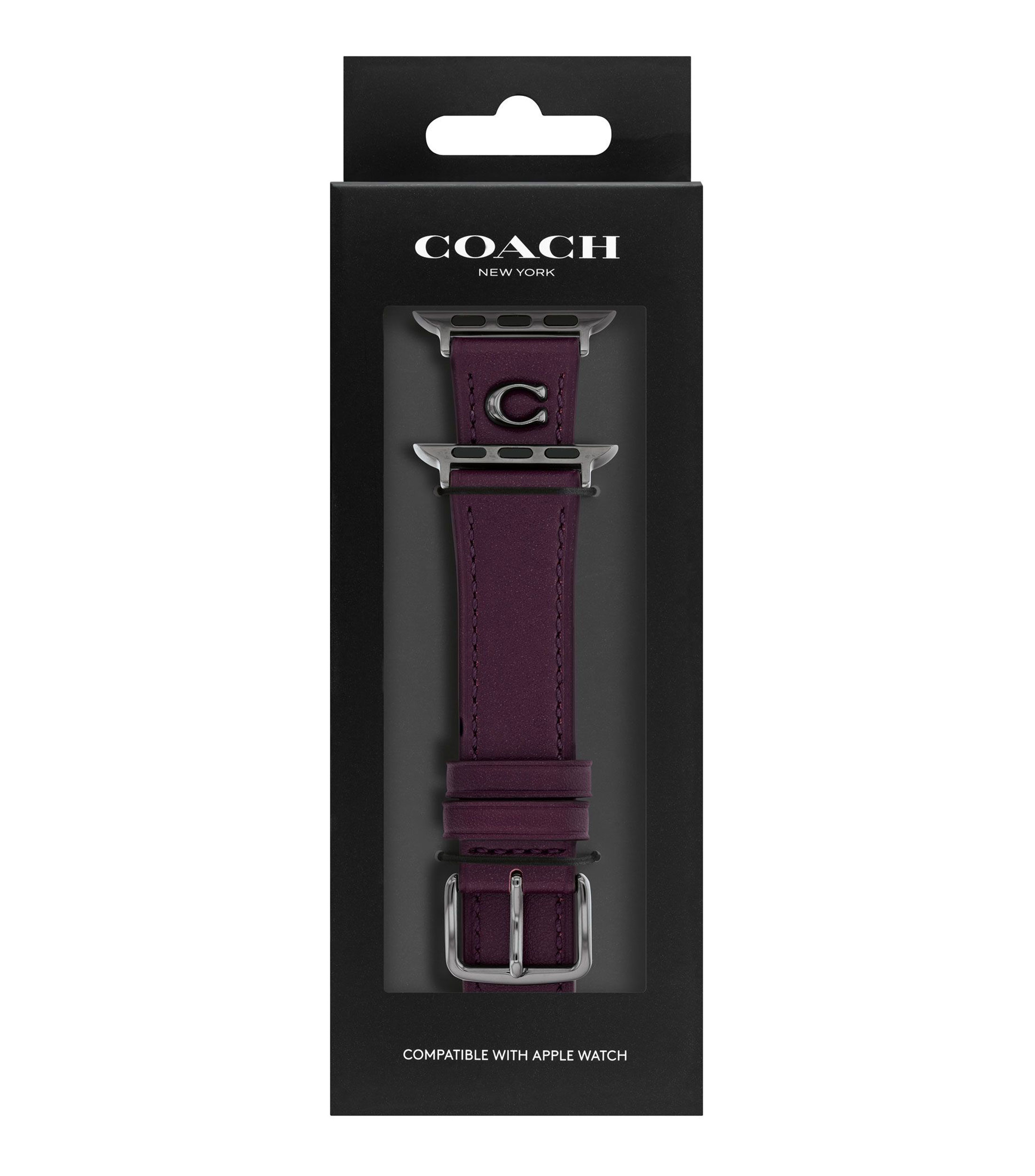COACH Extensible para reloj Apple Straps en piel Morado - El Palacio de ...