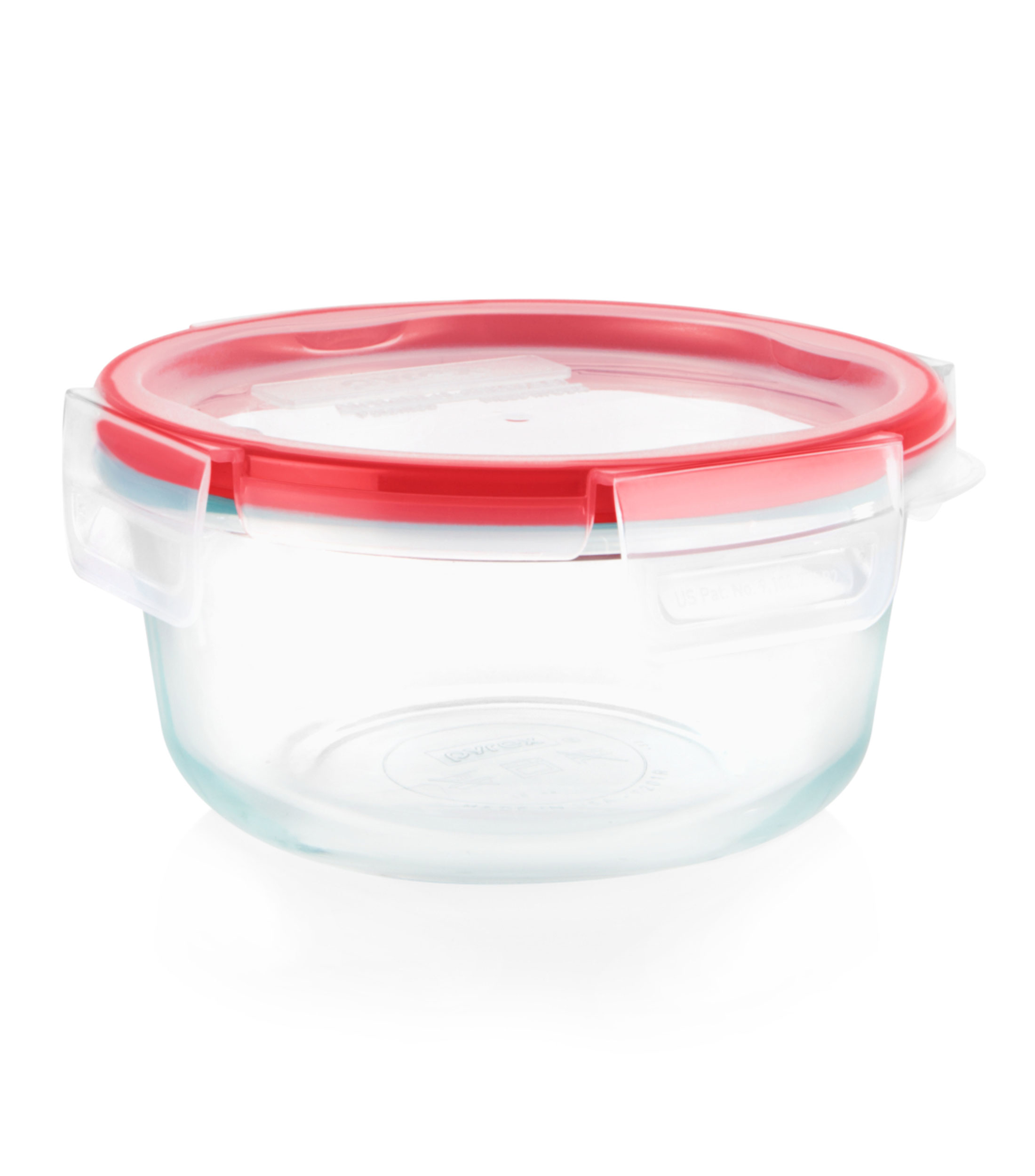 Pyrex Refractario circular de vidro con tapa, 950 ml - El Palacio de Hierro