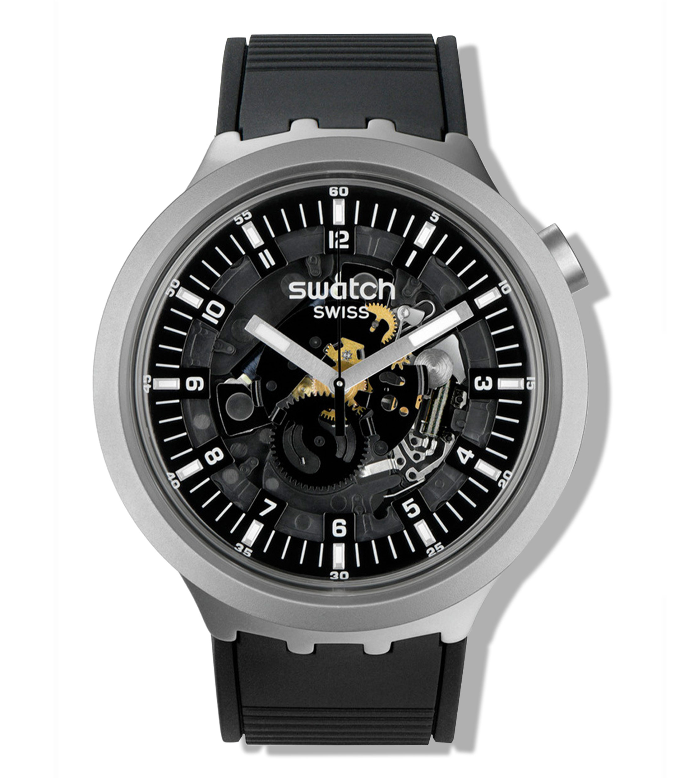 Swatch Reloj Unisex Big Bold Irony Lacquered Casual, Plata - El Palacio ...
