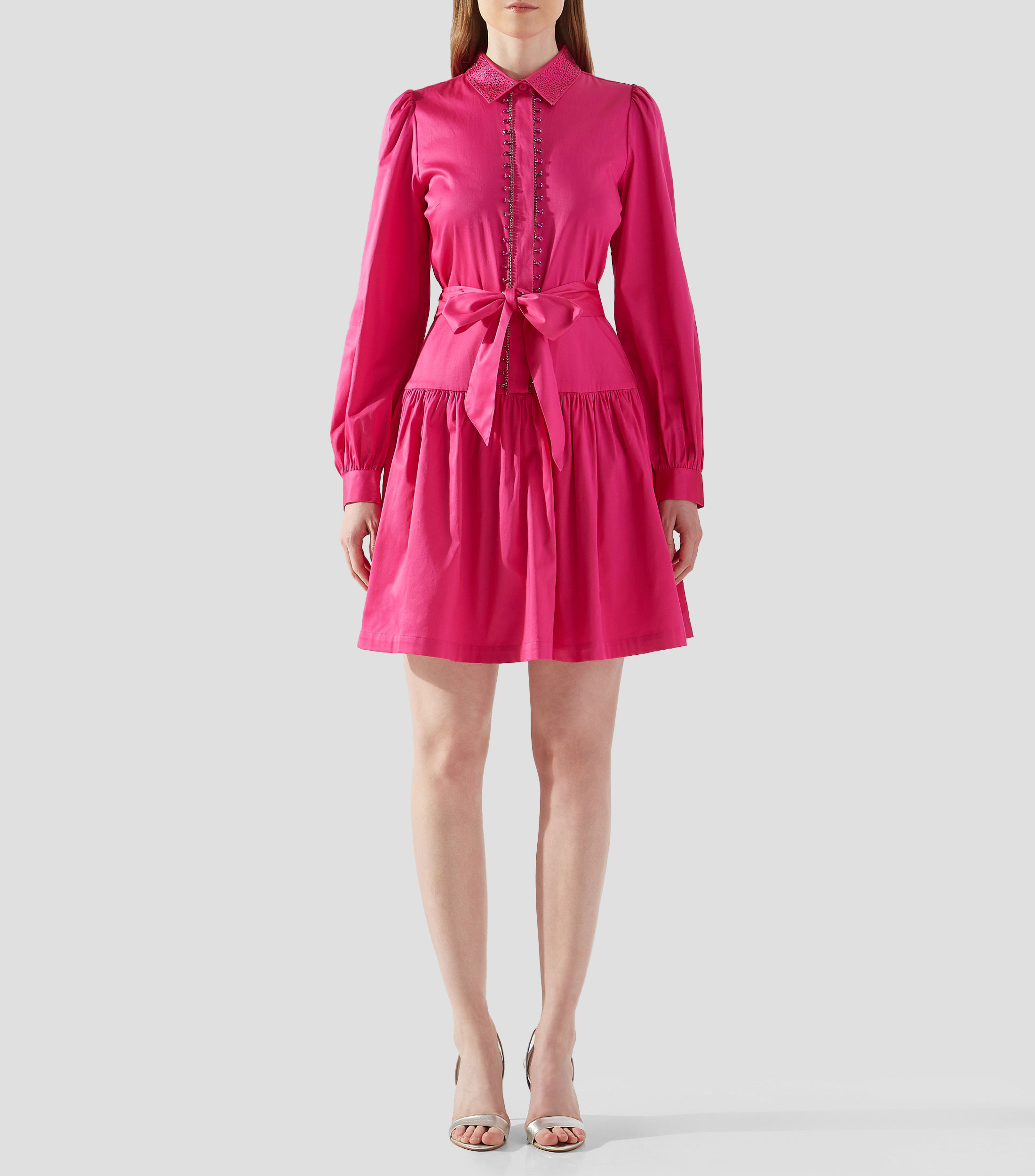 Karl Lagerfeld Vestido Midi manga larga liso Mujer |El Palacio de Hierro