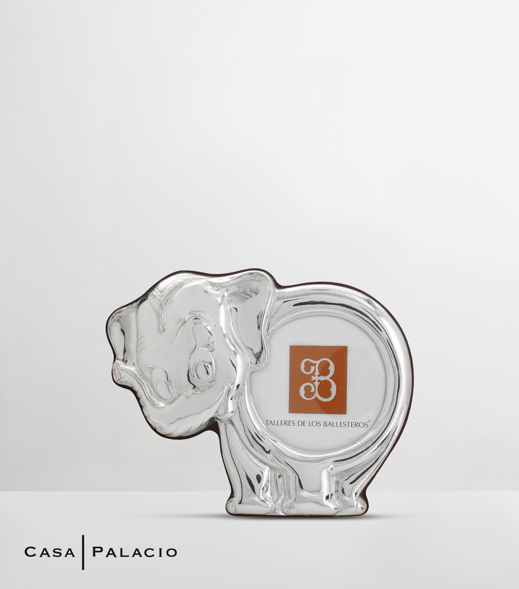 Talleres Los Ballesteros Marco con Silueta de Elefante en Plata Ley ...