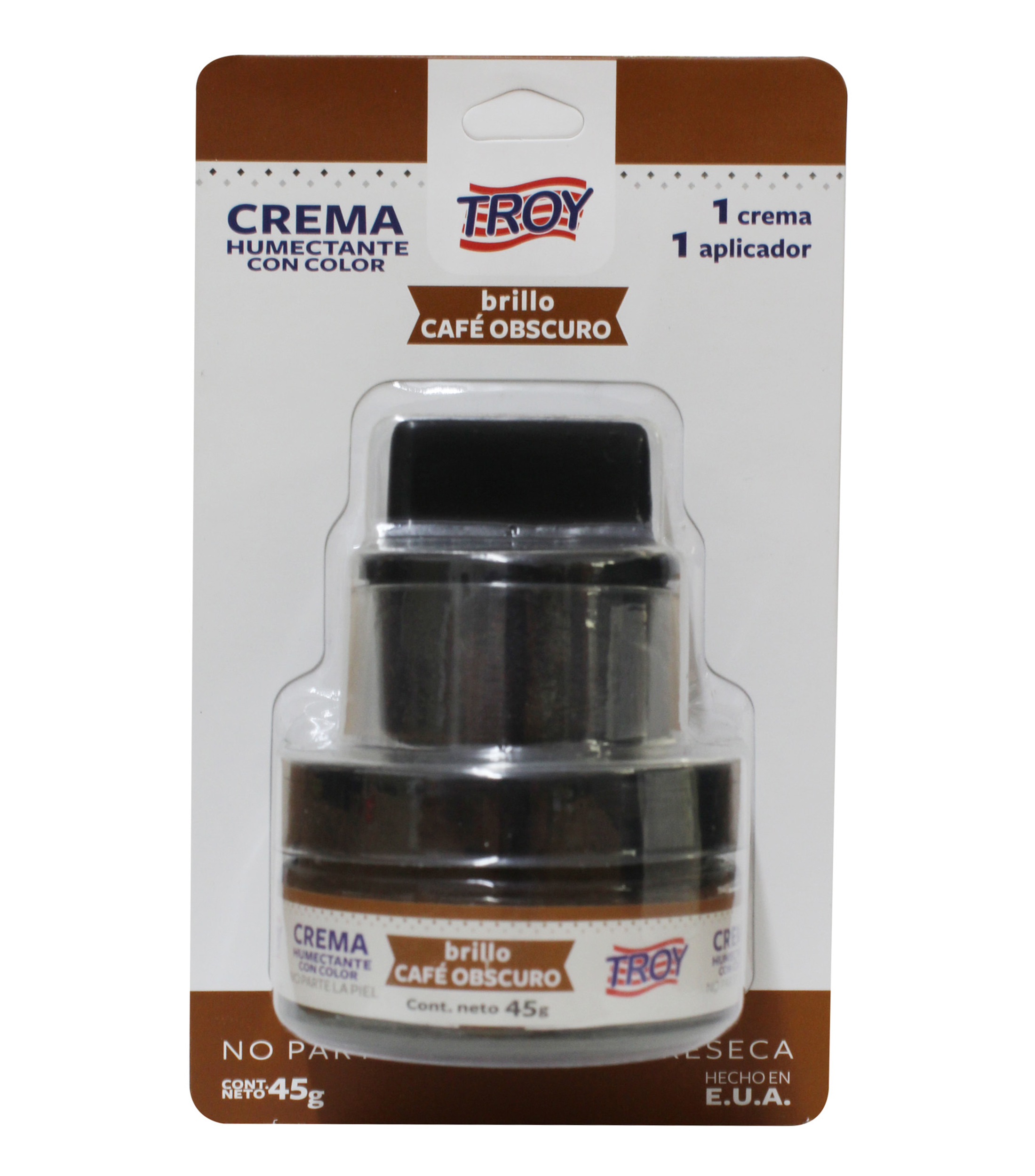 Troy Crema Humectante para Calzado color café, 45 gr - El Palacio de Hierro