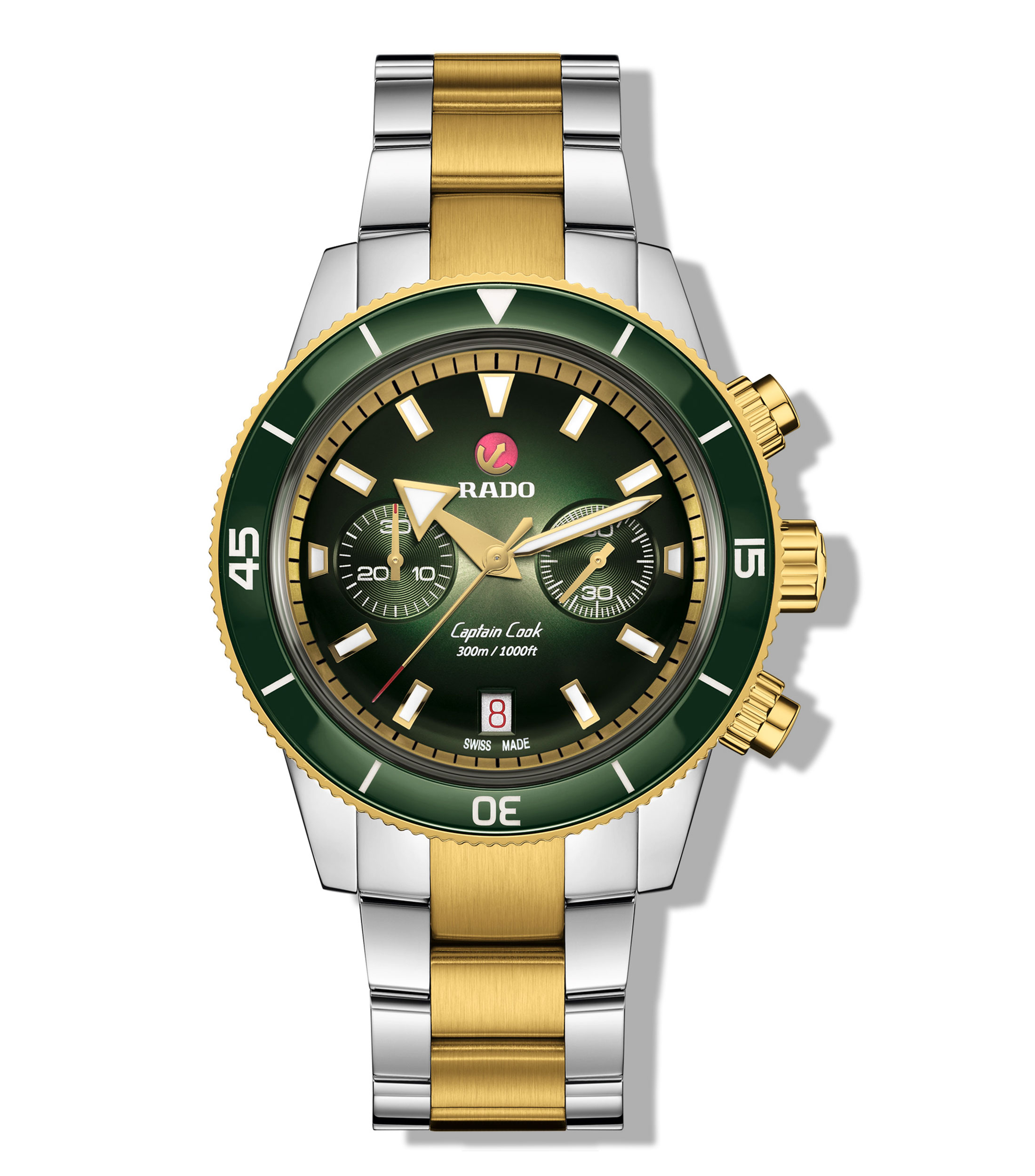 Rado: Reloj para Hombre Captain Cook de vestir, Plateado, Dorado | El ...