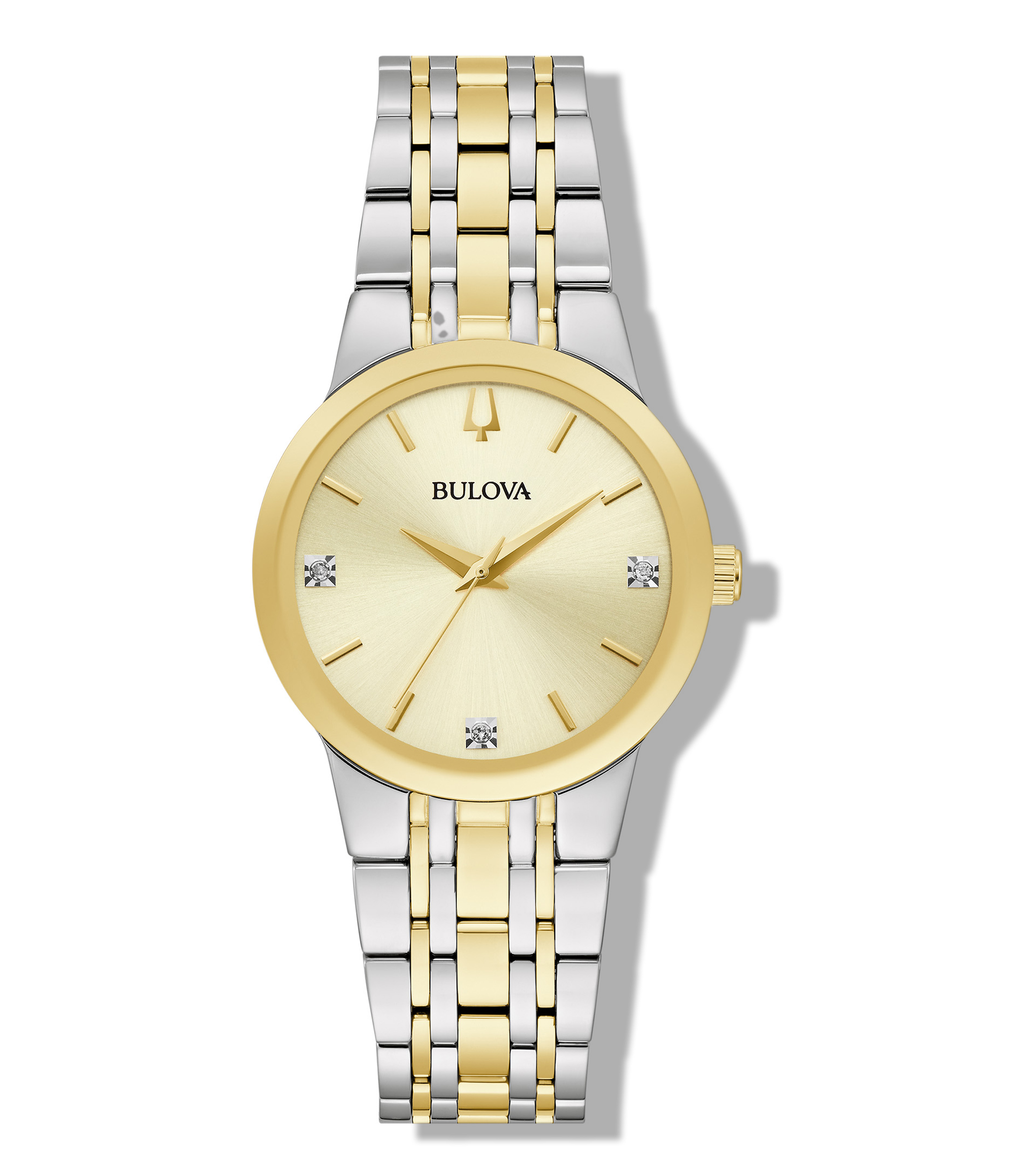 Bulova Reloj para mujer Clásicos Modern Casual Plata, Dorado - El ...