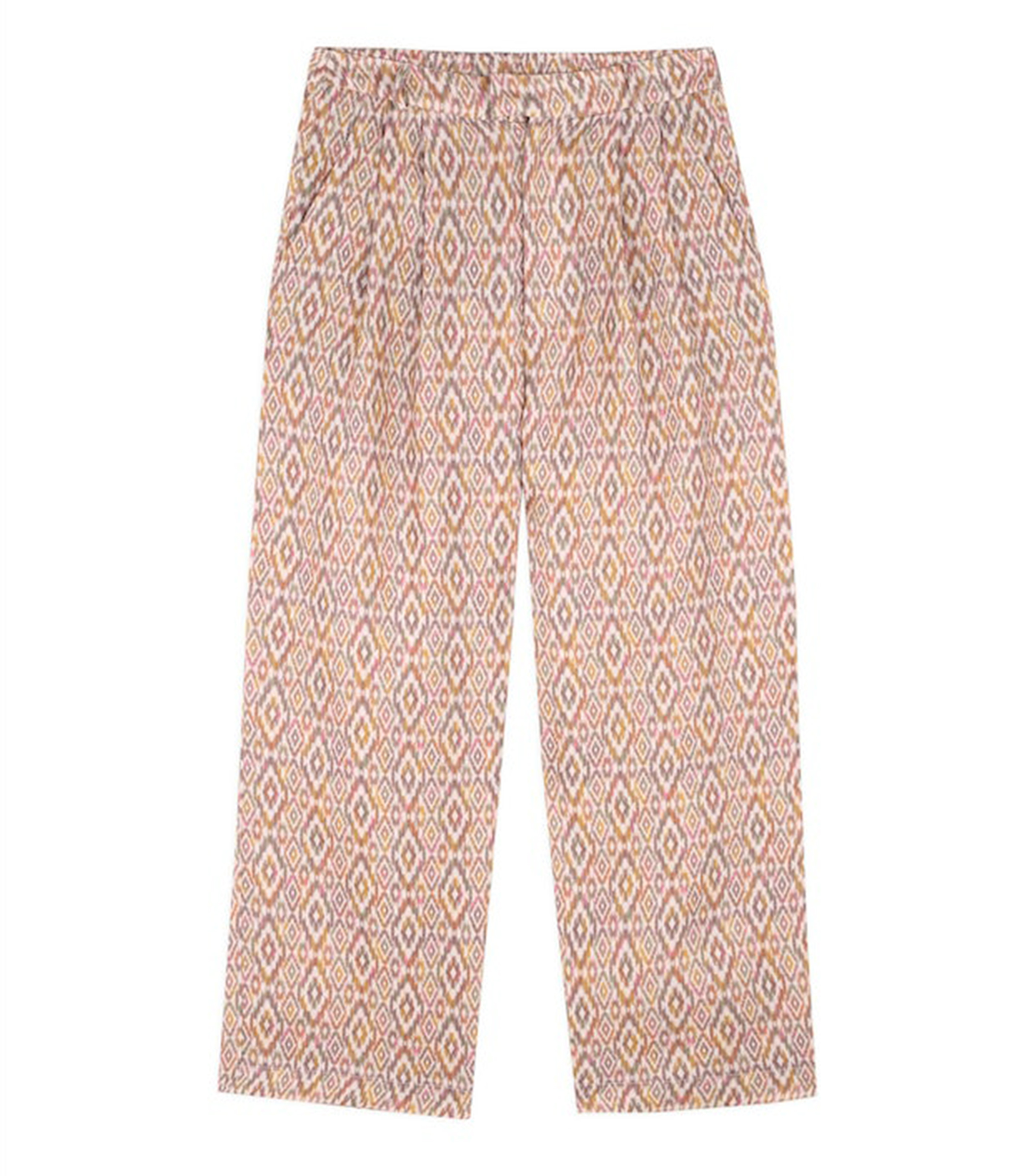 Pantalón Corte Recto Estampado Étnico Savage, Mujer